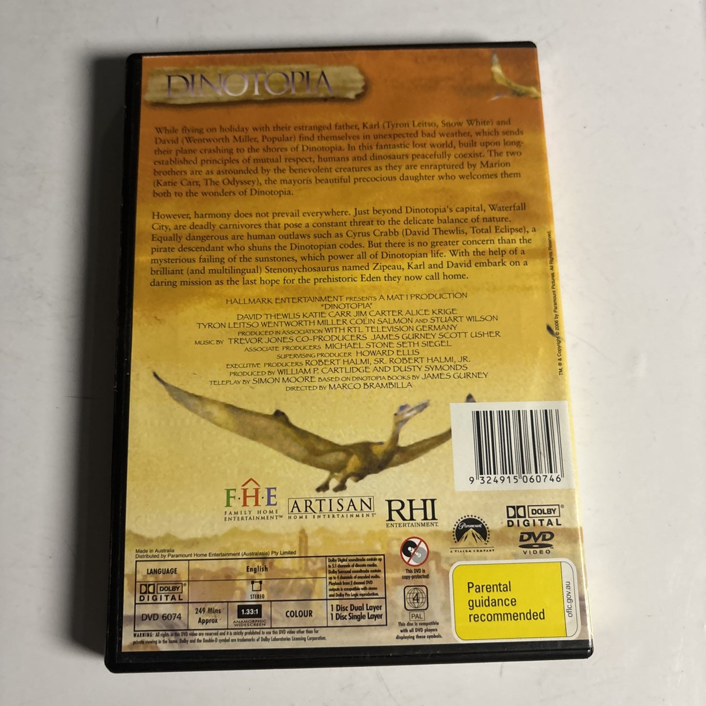 Dinotopia (DVD, 2002) David Thewlis, Katie Carr, Jim Carter Region 4 ...