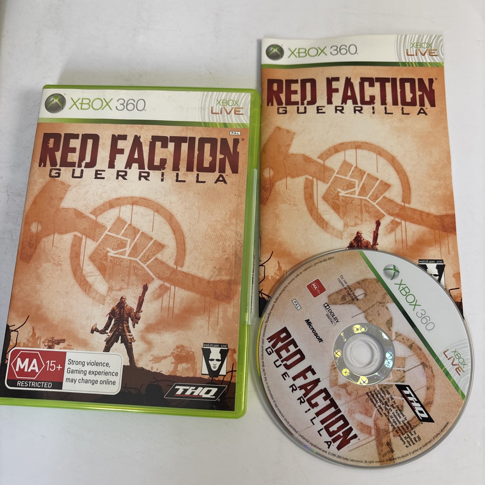 Red Faction: Guerrilla (Microsoft Xbox 360) Complete Manual PAL – Retro ...