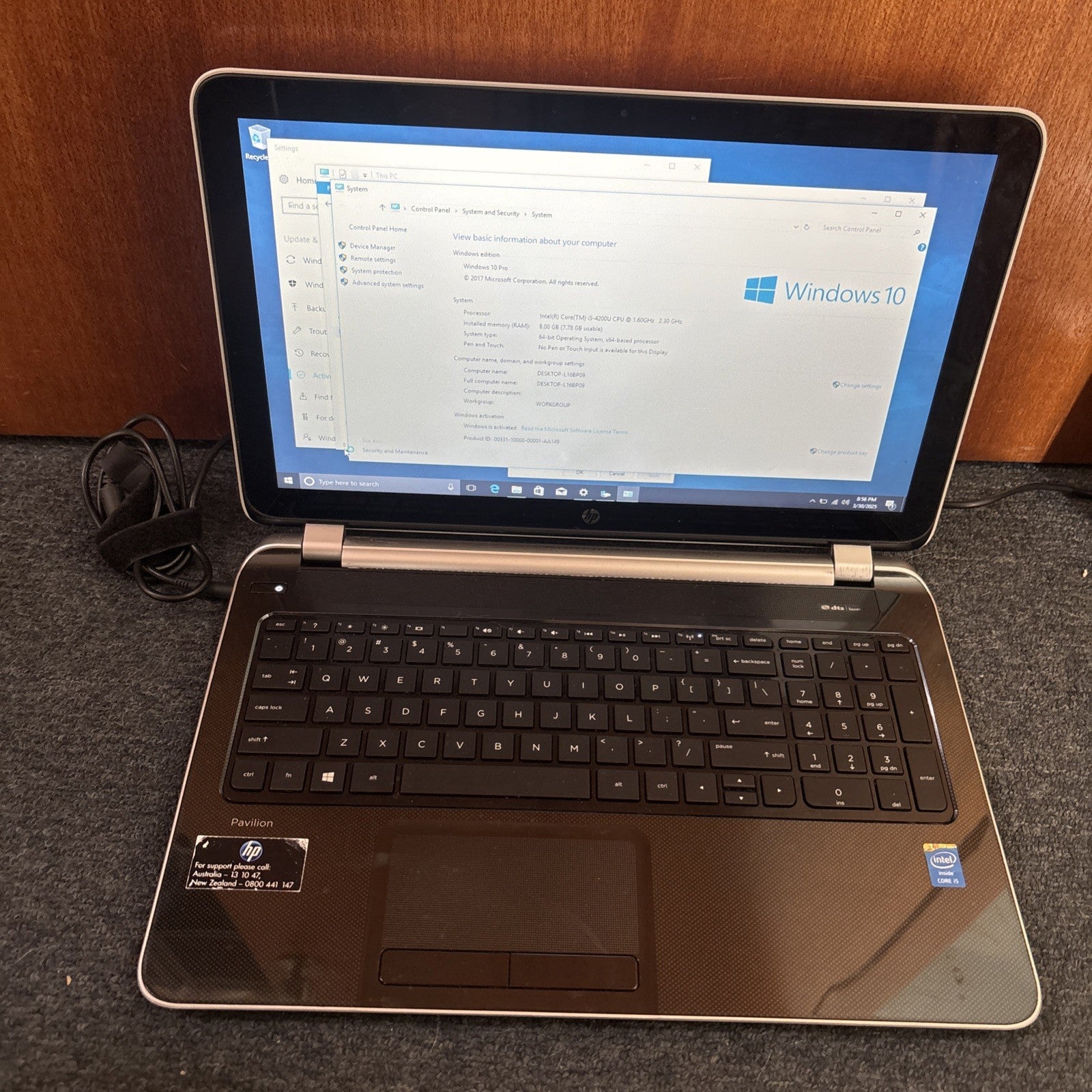 HP Pavilion i5 TPN-Q130 500gb HDD 8GB RAM *Requires New Battery ...
