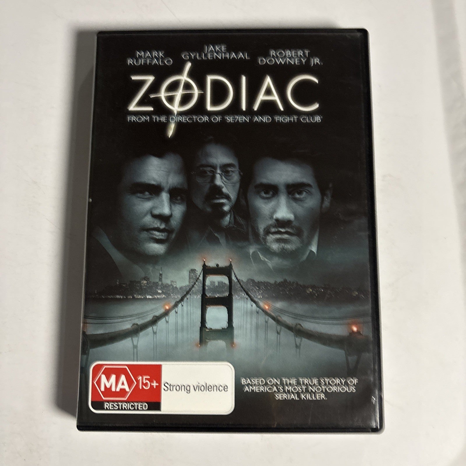 Zodiac (DVD, 2007) Mark Ruffalo, Robert Downey Jr Region 4 – Retro Unit