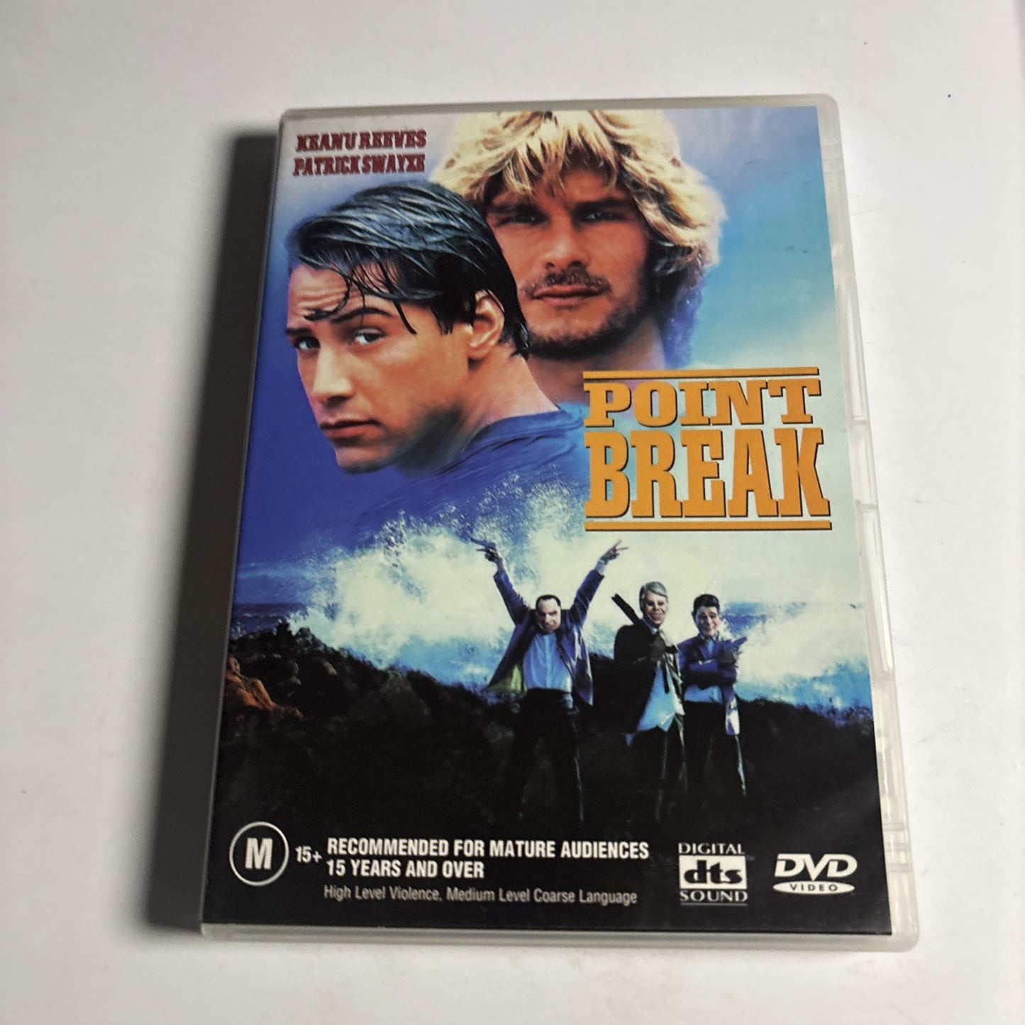 Point Break (DVD, 1991) Keanu Reeves, Patrick Swayze Region 4 – Retro Unit