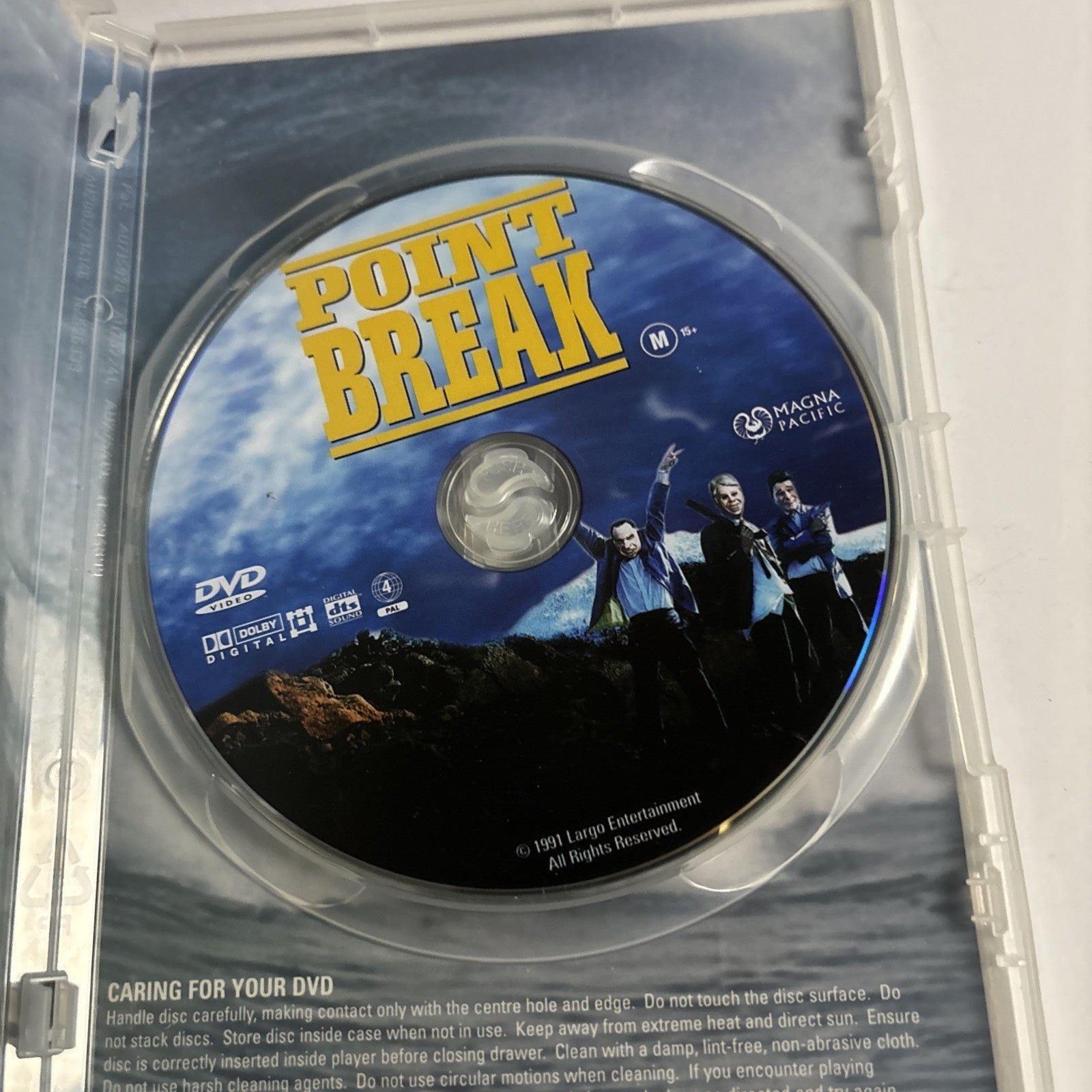 Point Break (DVD, 1991) Keanu Reeves, Patrick Swayze Region 4 – Retro Unit