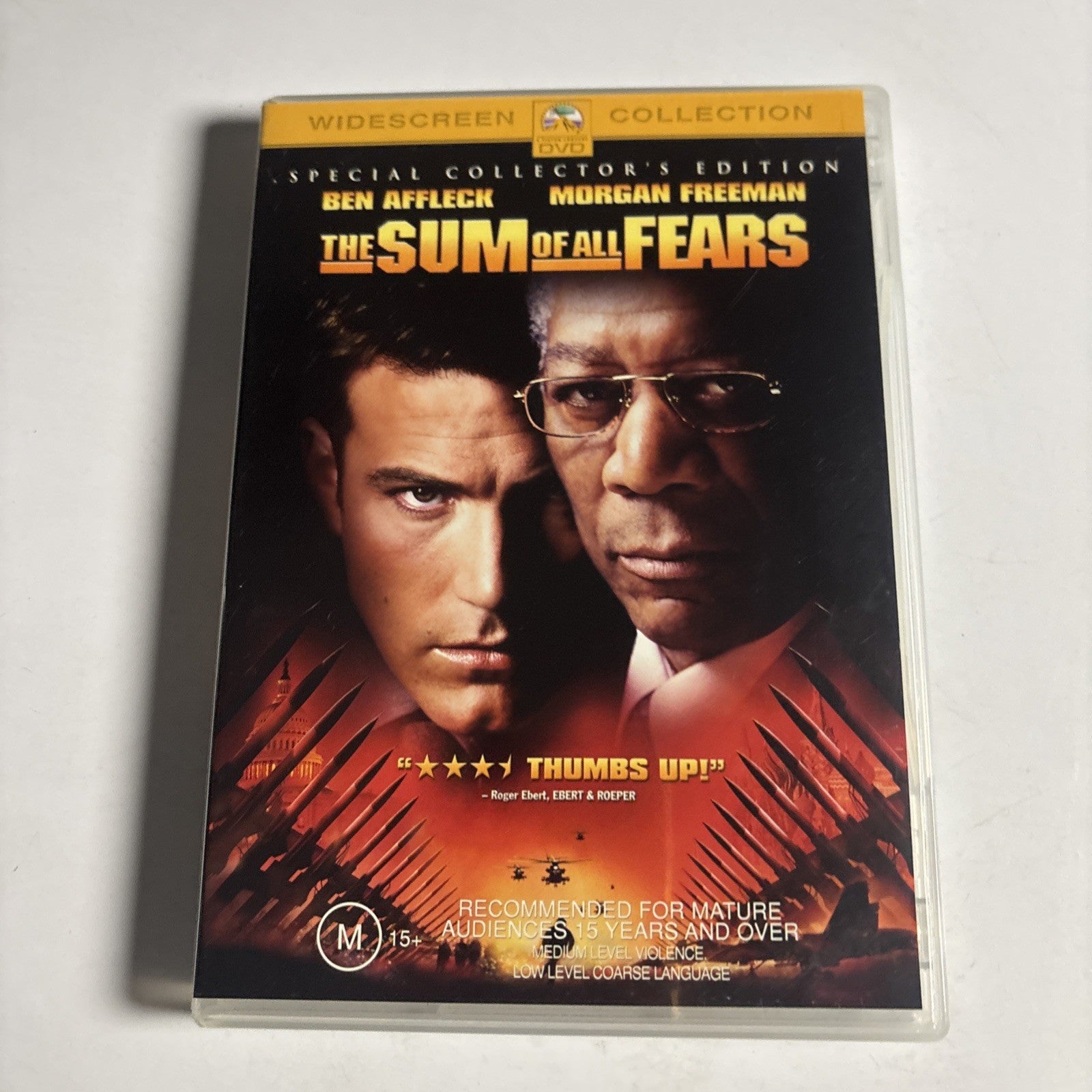 The Sum Of All Fears (DVD, 2002) Ben Affleck, Morgan Freeman Region 4 ...