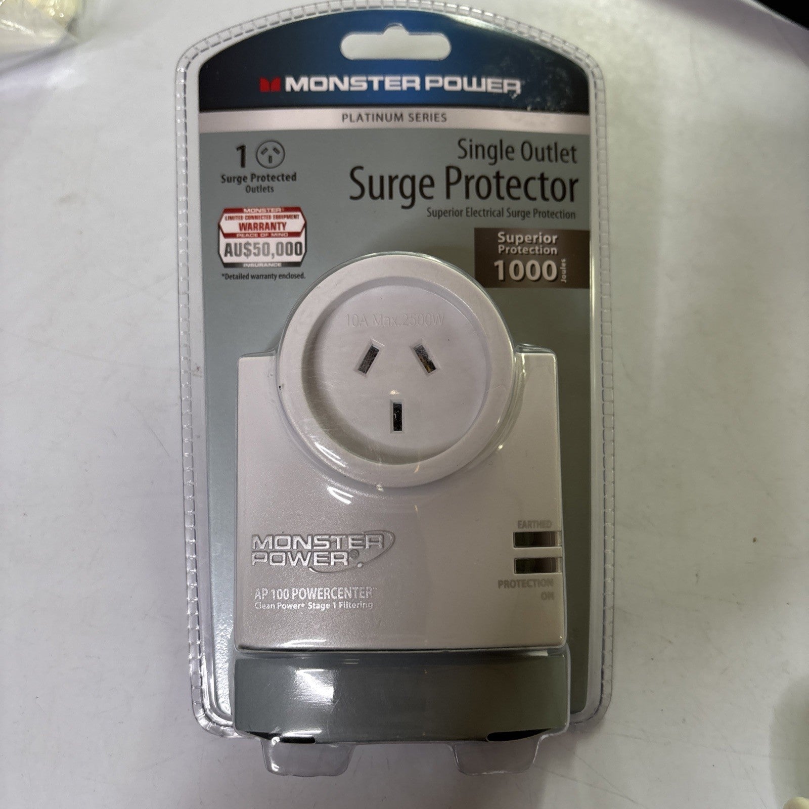 Monster Power Surge Protector Single Outlet AP 100 Power Center *New S ...