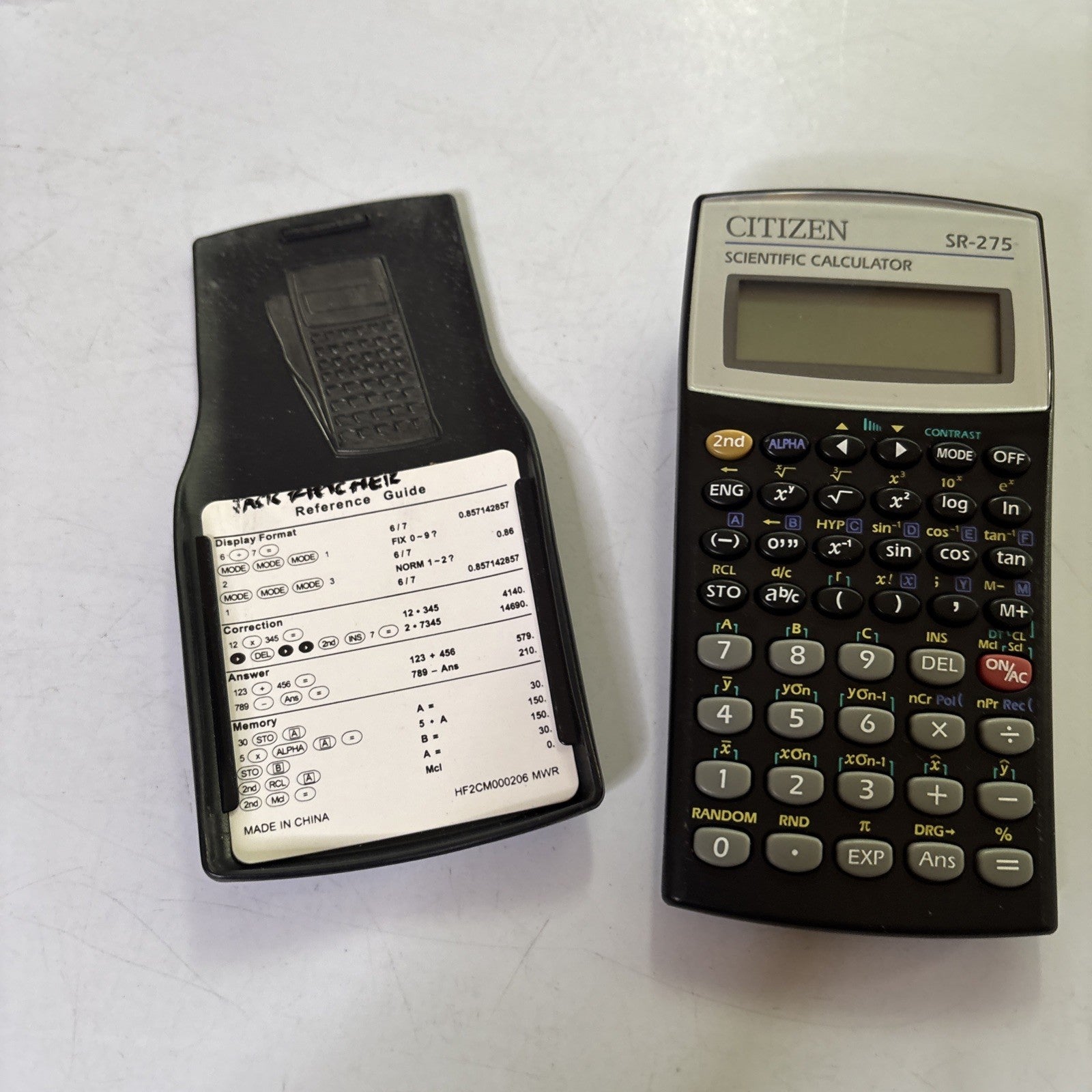Citizen Scientific Calculator SR-275 – Retro Unit