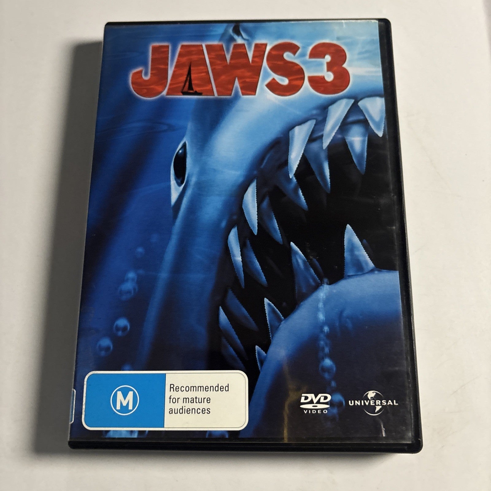 Jaws 3 (DVD, 1983) Dennis Quaid Region 4 – Retro Unit