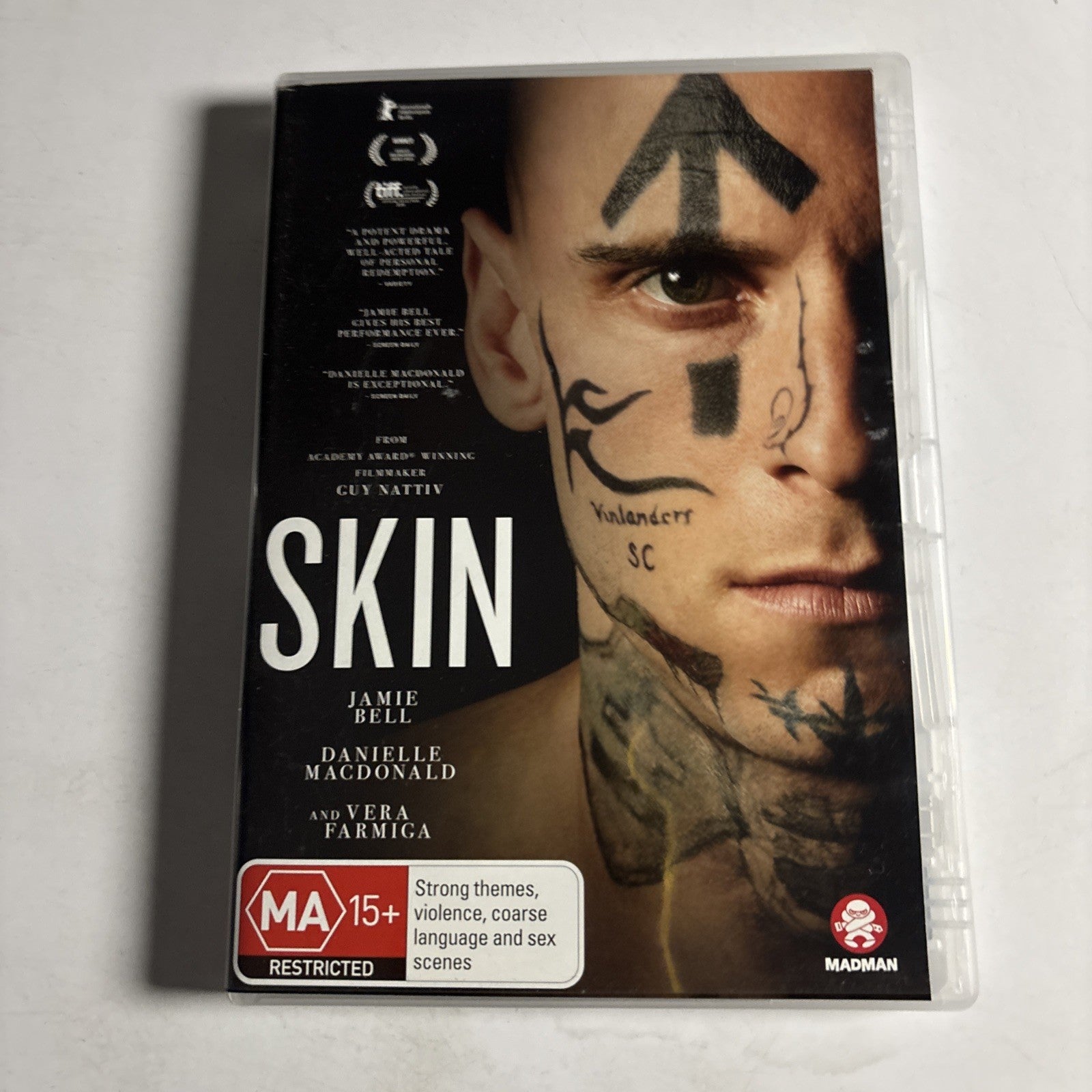 Skin (DVD, 2018) Jamie Bell, Danielle MacDonald, Vera Farmiga Region 4 ...
