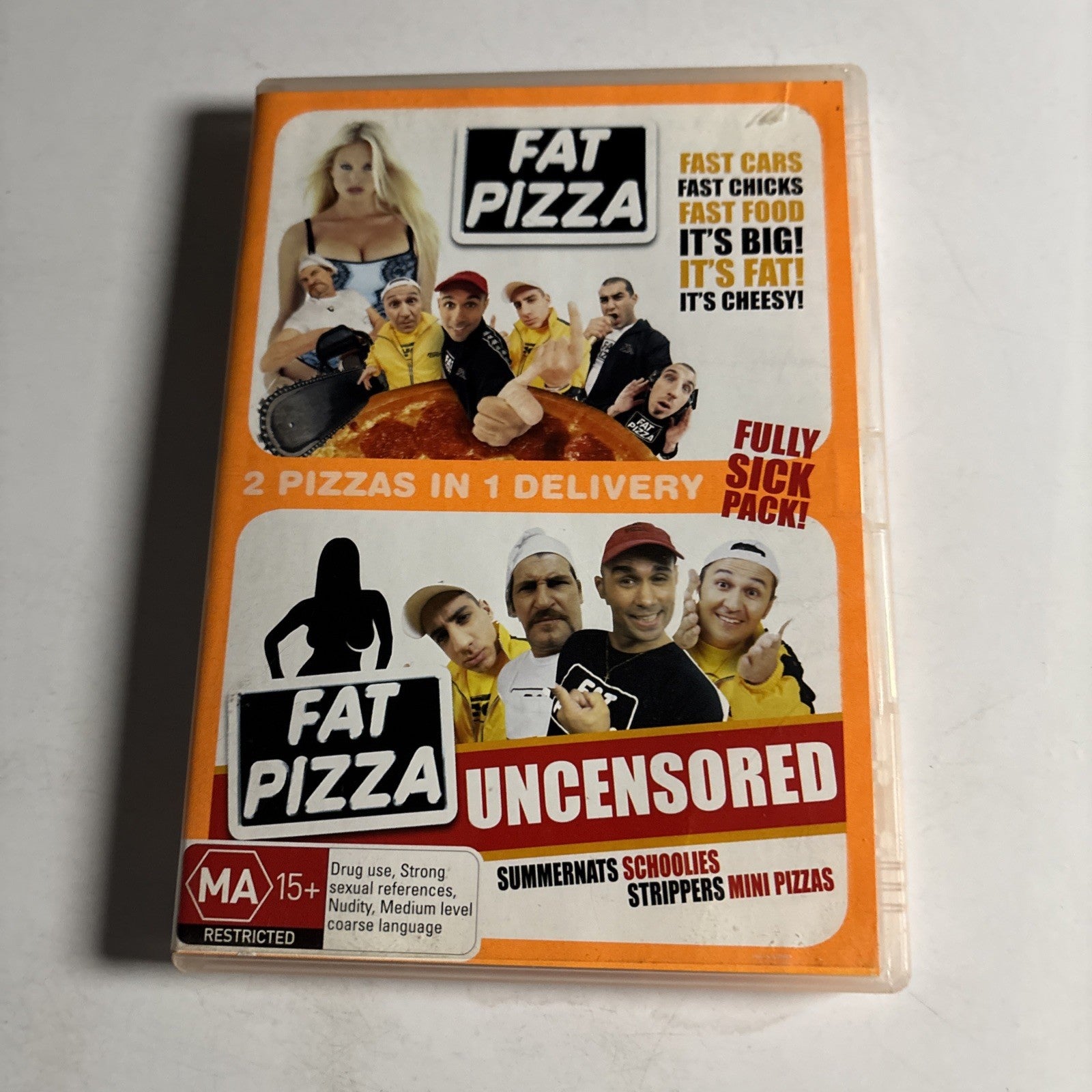 Fat Pizza / Fat Pizza Uncensored (DVD, 2-Disc) Paul Fenech Region 4 ...
