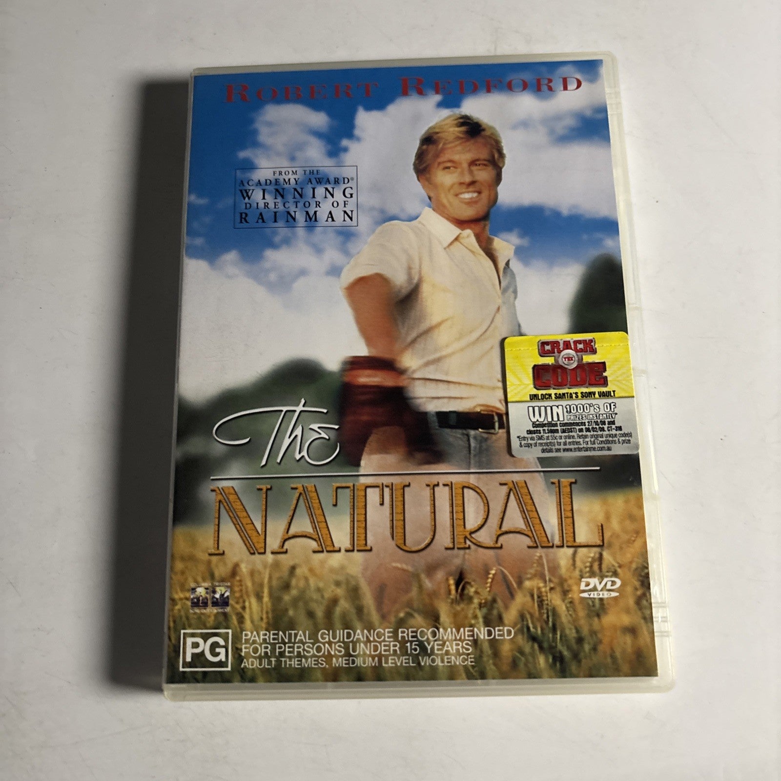 The Natural (DVD, 1984) Robert Redford Region 4 NEW – Retro Unit