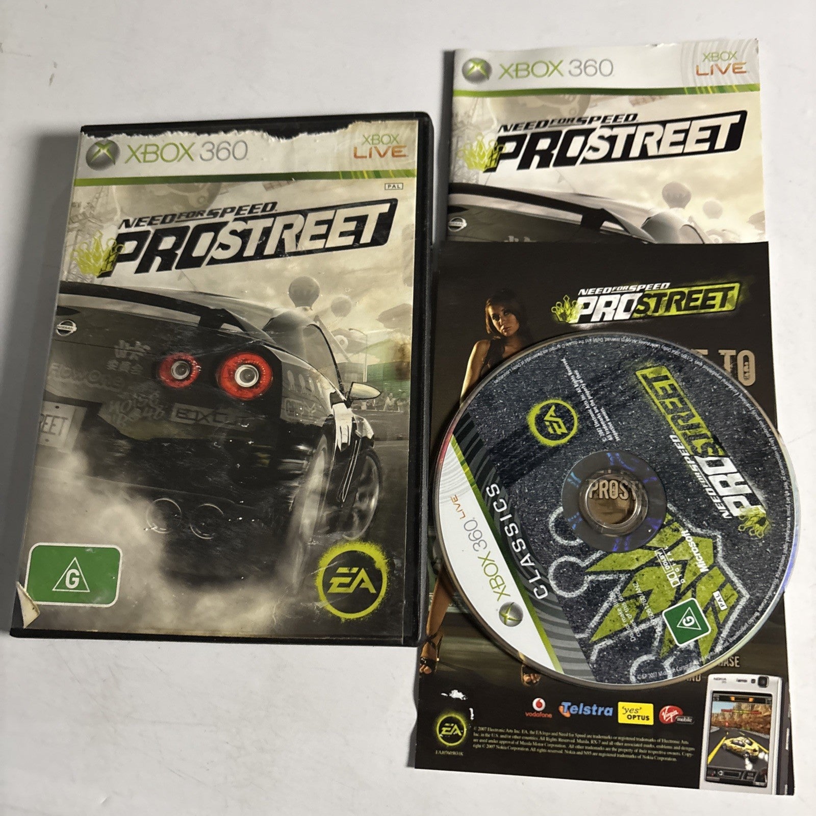Need For Speed Pro Street - Xbox 360 Game + Manual - PAL – Retro Unit