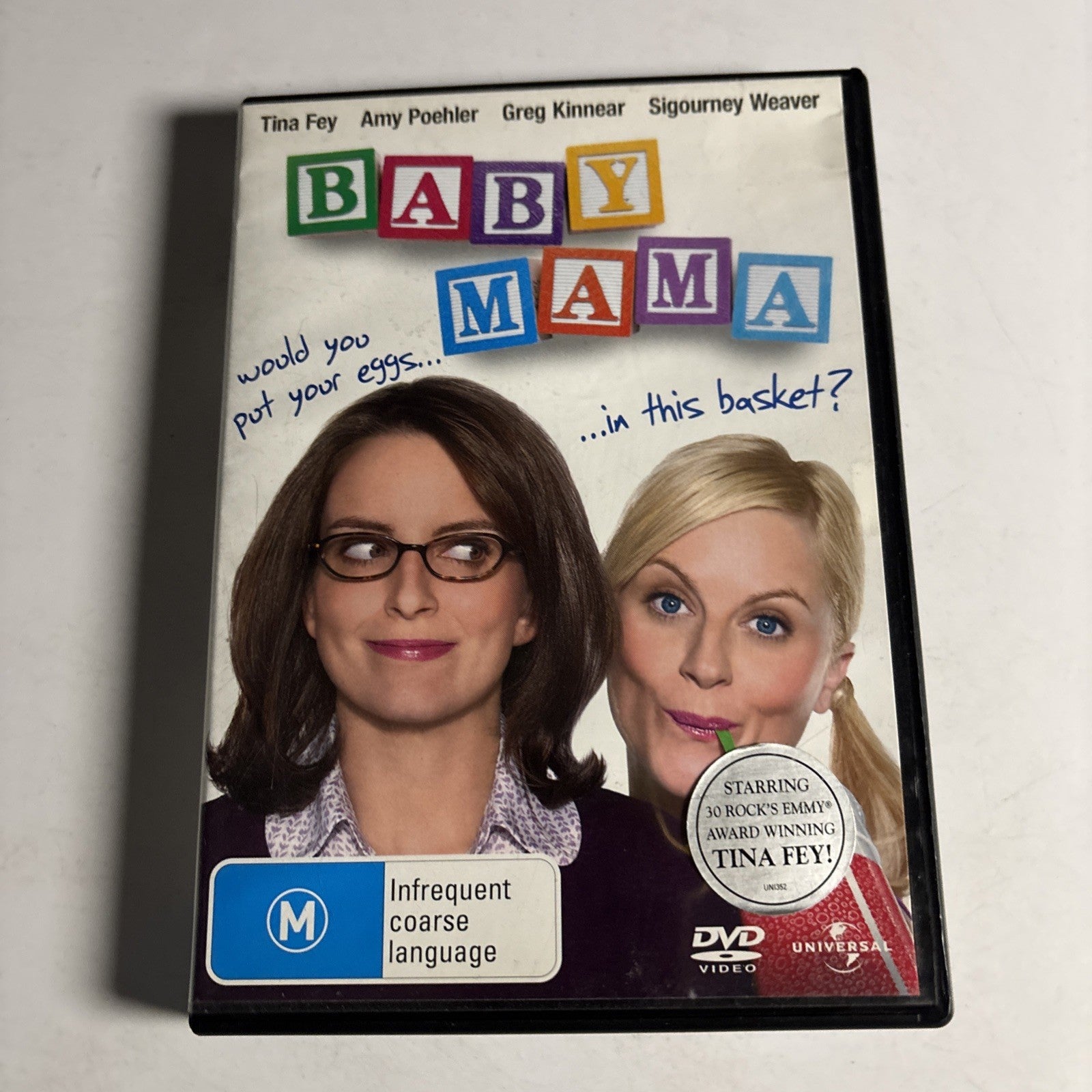 Baby Mama (DVD, 2008) Tina Fey, Sigourney Weaver Region 4 &2 – Retro Unit