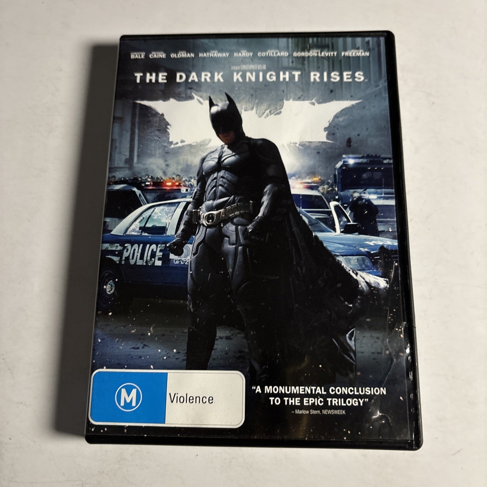 The Dark Knight Rises (DVD, 2012) Christian Bale, Michael Caine Region ...