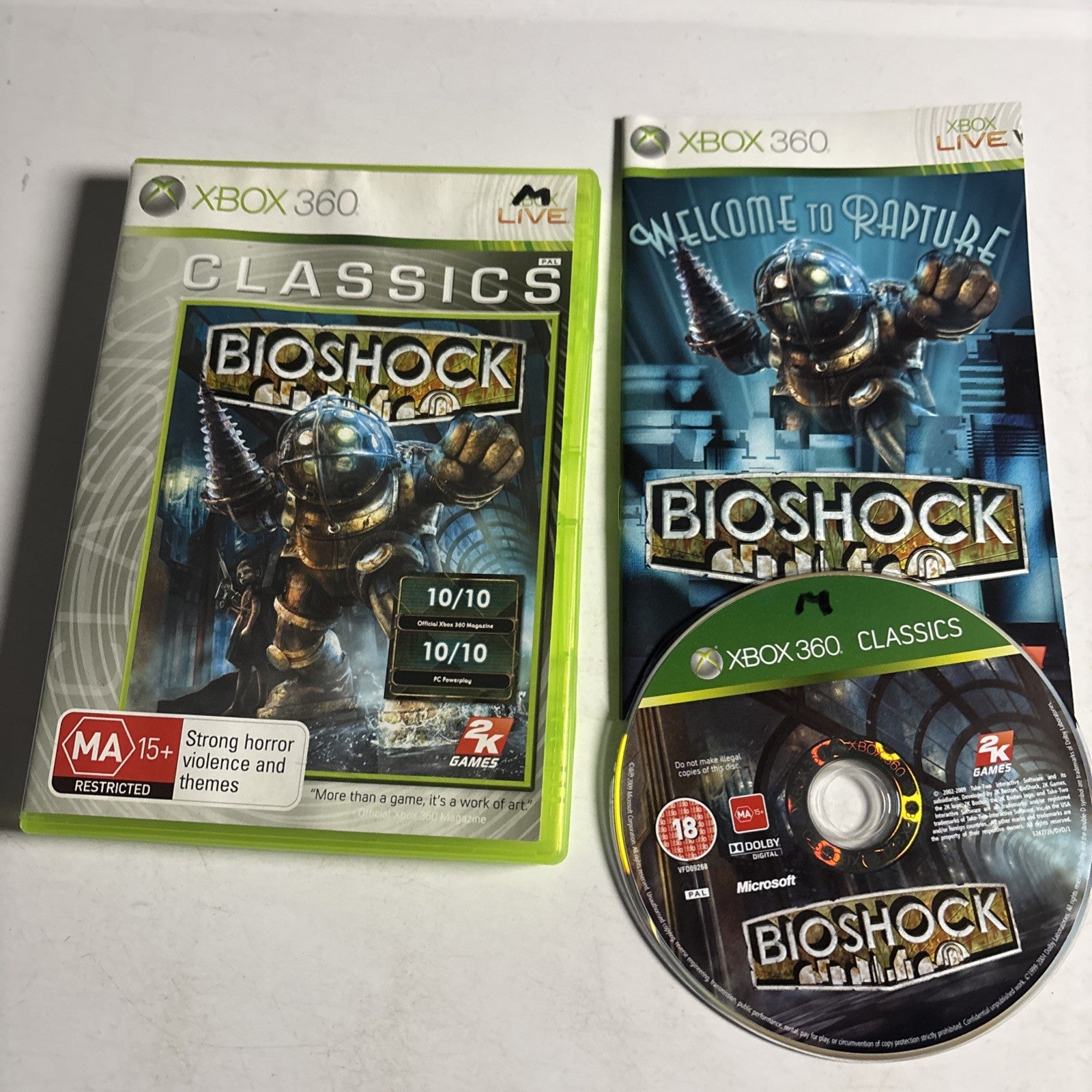 Bioshock XBOX 360 PAL with Manual – Retro Unit