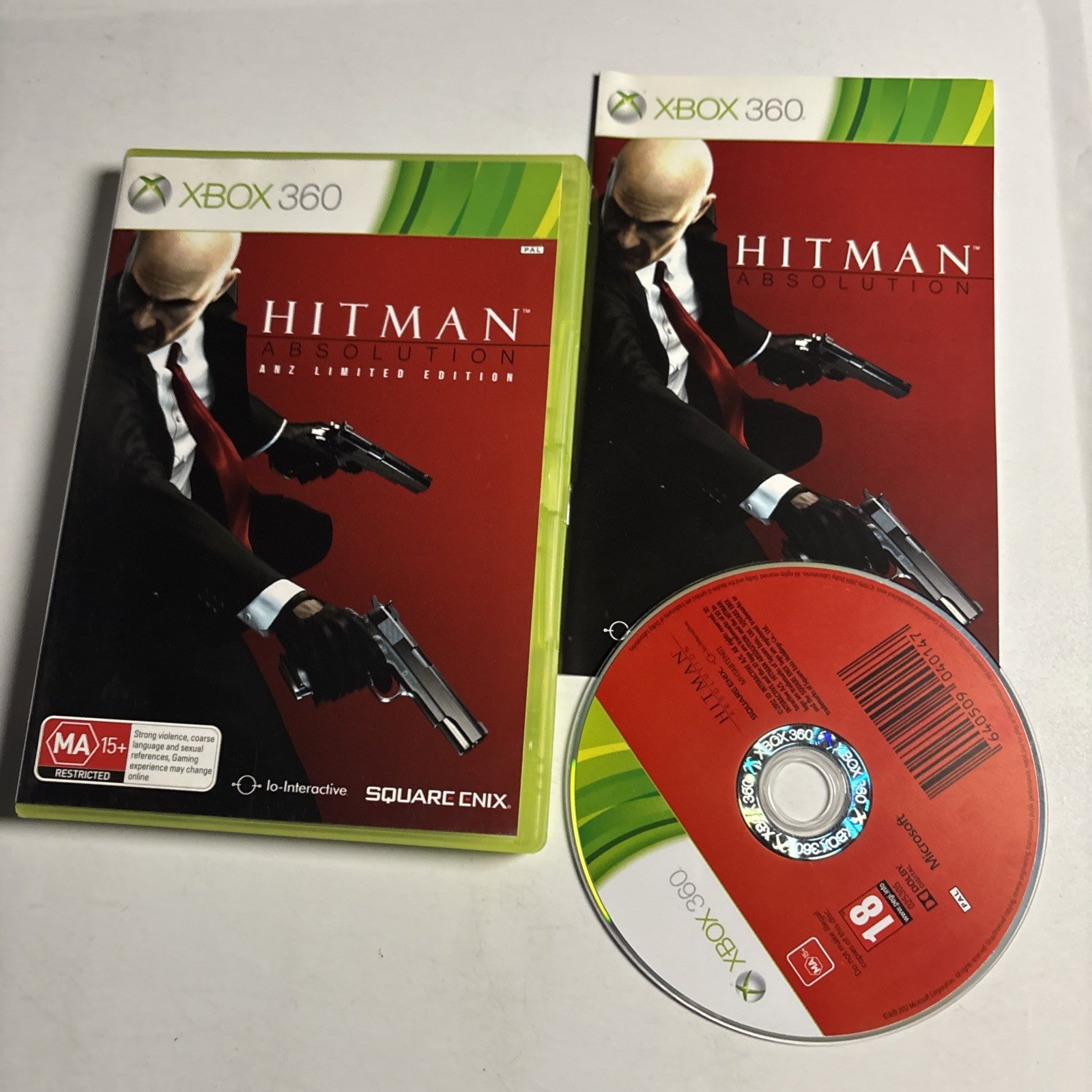 Hitman Absolution ANZ Limited Edition Microsoft Xbox 360 PAL Complete ...