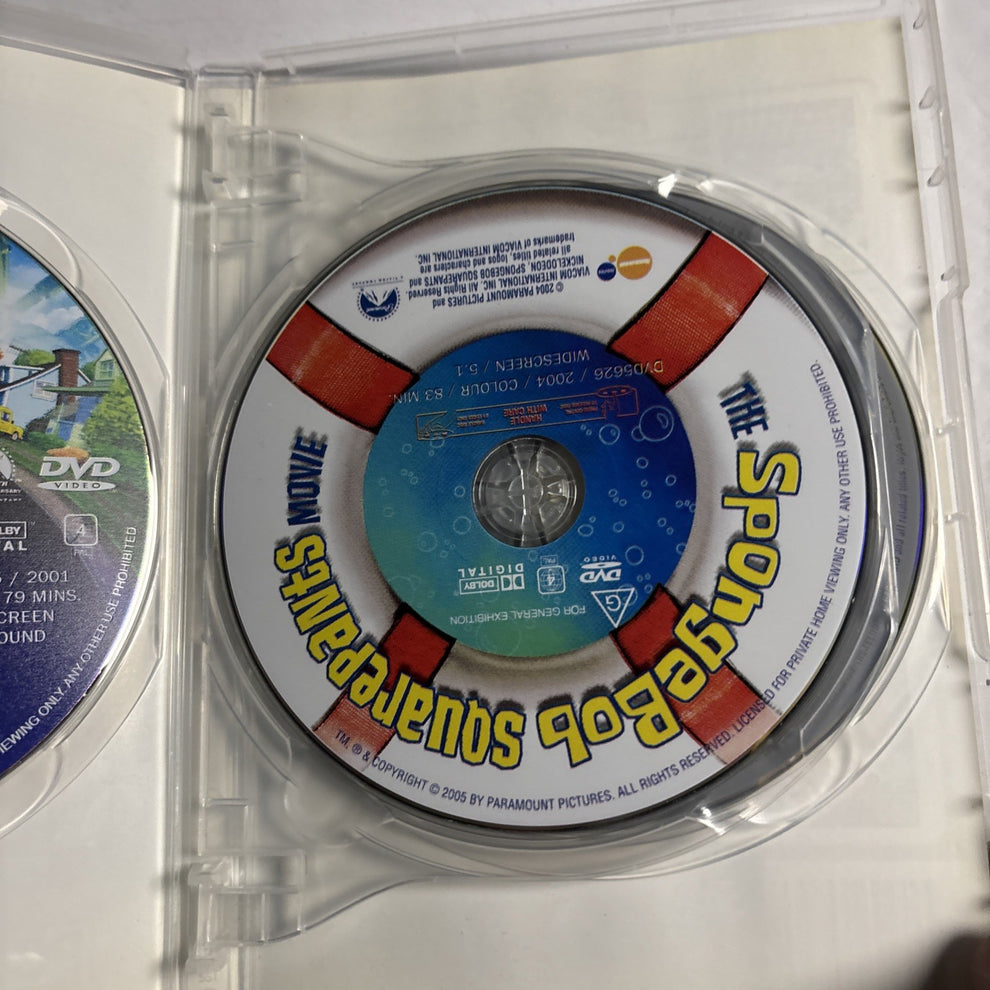 Barnyard / Spongebob - The Movie / Jimmy Neutron Boy Genius (DVD, 2006 ...