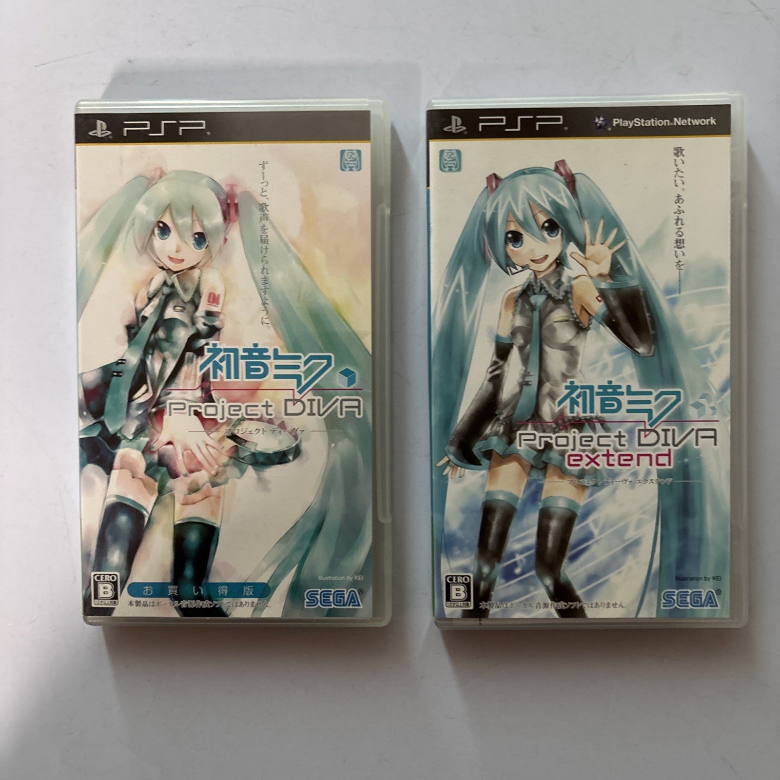 Hatsune Miku Project Diva + Project Diva Extend PSP PlayStation JAPAN ...