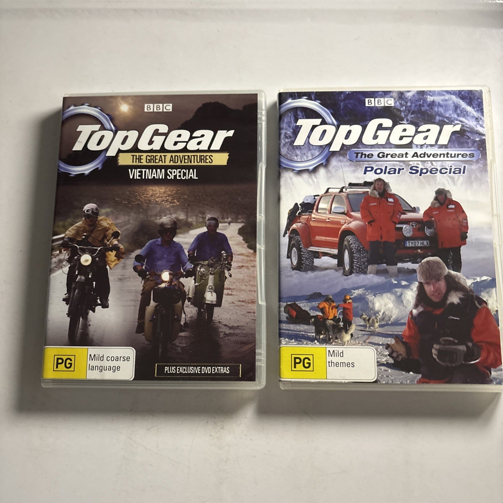 Top Gear The Great Adventures : Vietnam & Polar Special (DVD, 2007) Re ...