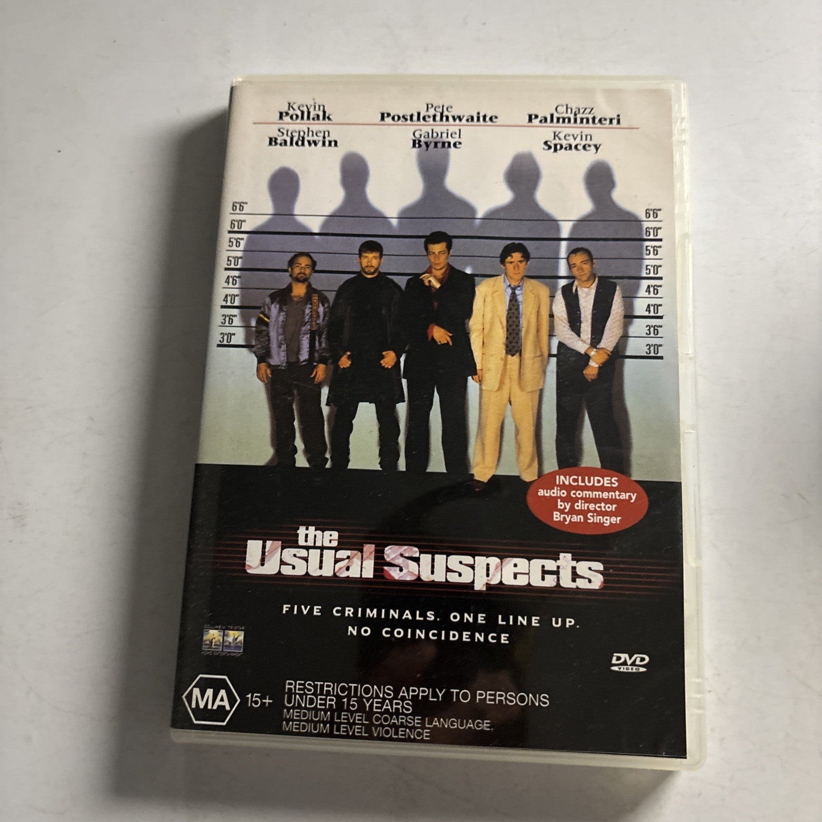 The Usual Suspects (DVD, 1995) Kevin Spacey Region 4 – Retro Unit