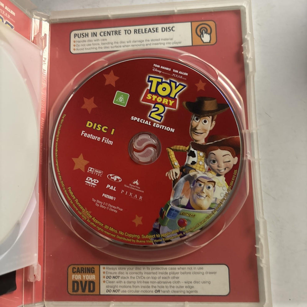 Toy Story 1 & 2 (DVD, 1995) Disney Pixar Animation Film Region 4 ...