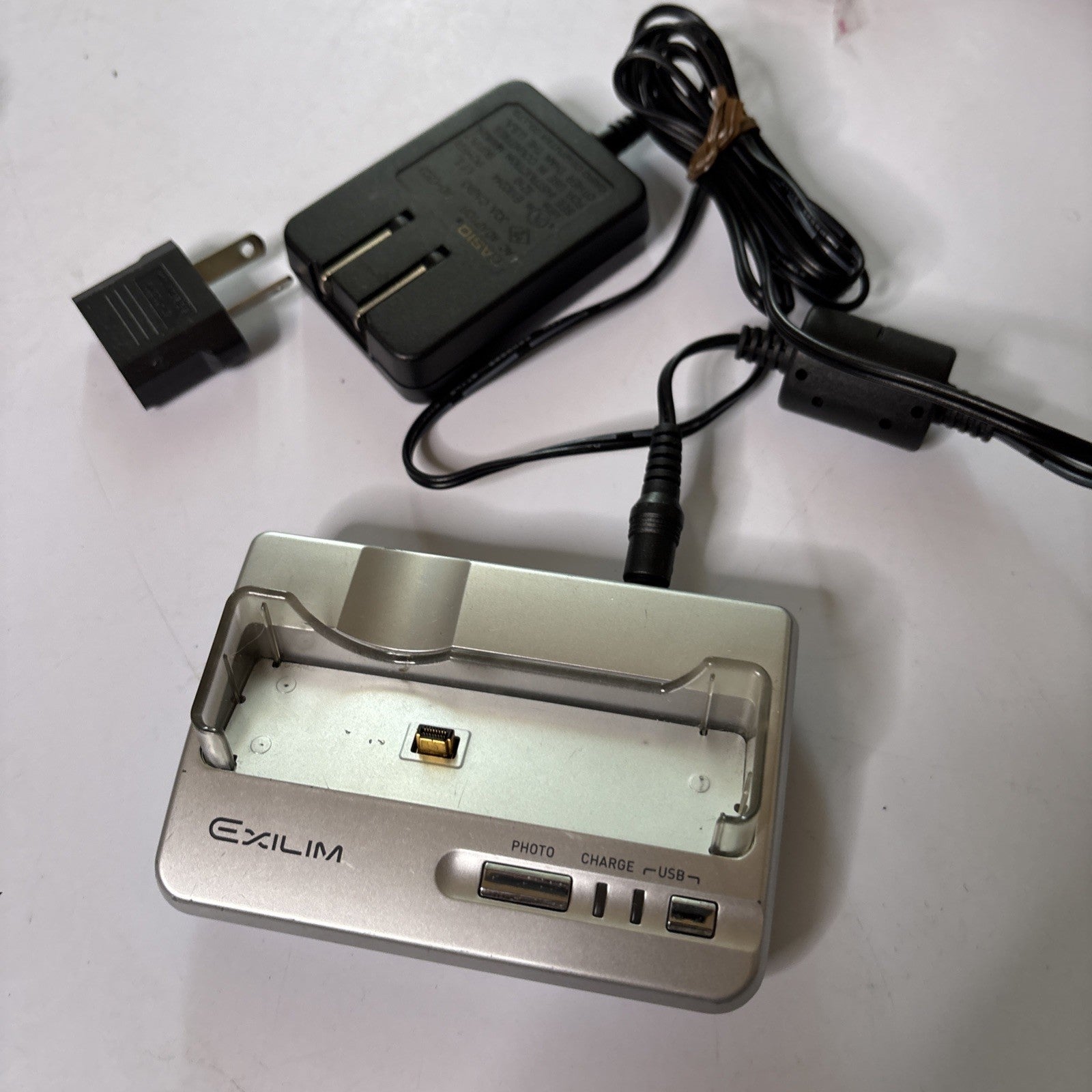 Genuine Casio Exilim Camera Charger USB Cradle CA-24 *USB Cable Not In ...