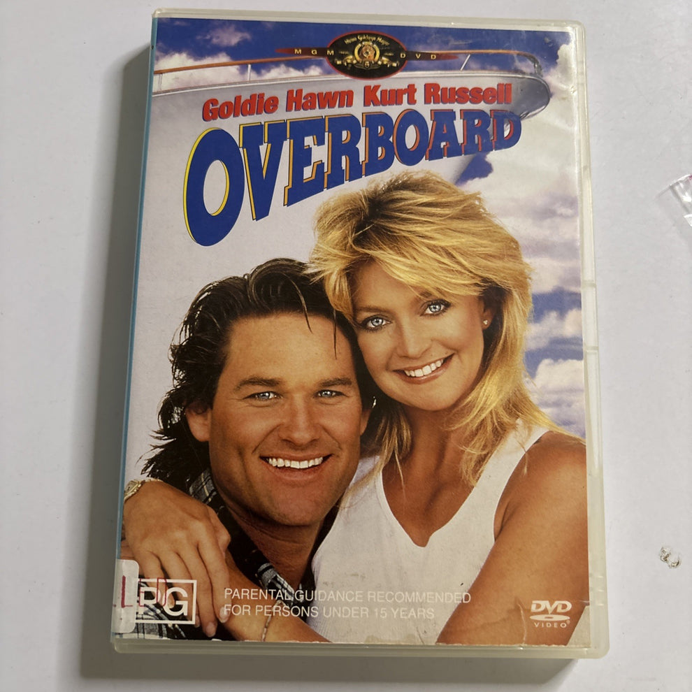 Overboard (DVD, 1987) Goldie Hawn, Kurt Russell Region 4 – Retro Unit