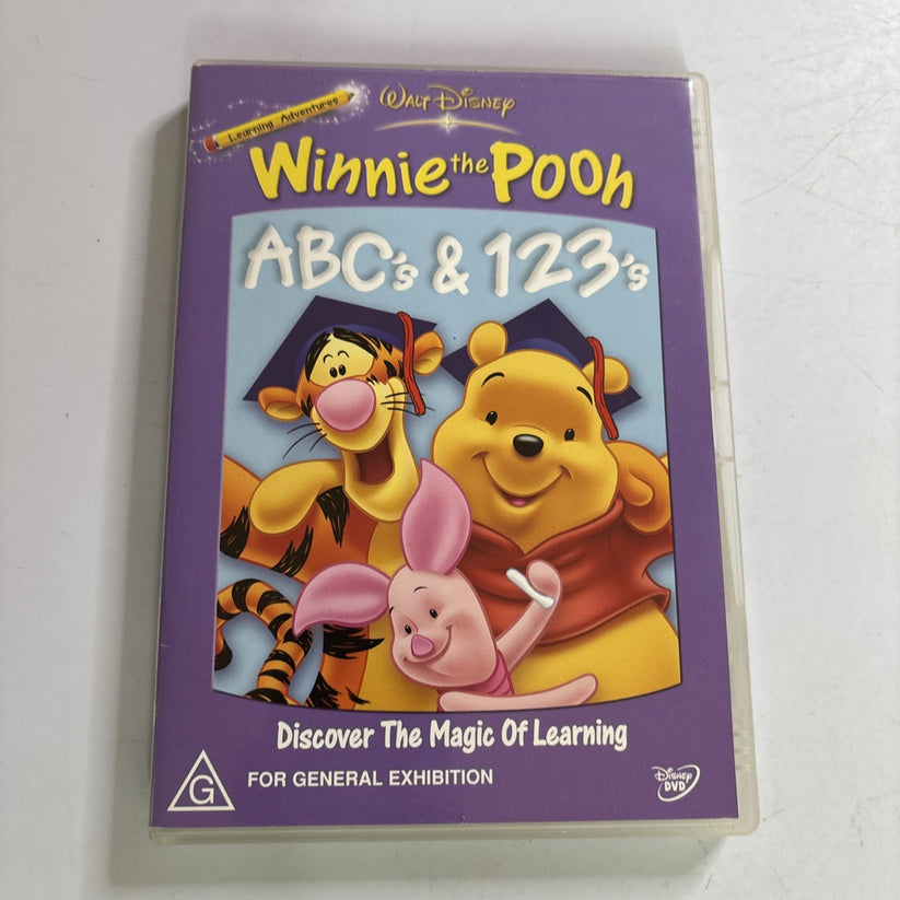 Winnie the Pooh - Abc's & 123's (DVD, 2004) Region 4 – Retro Unit