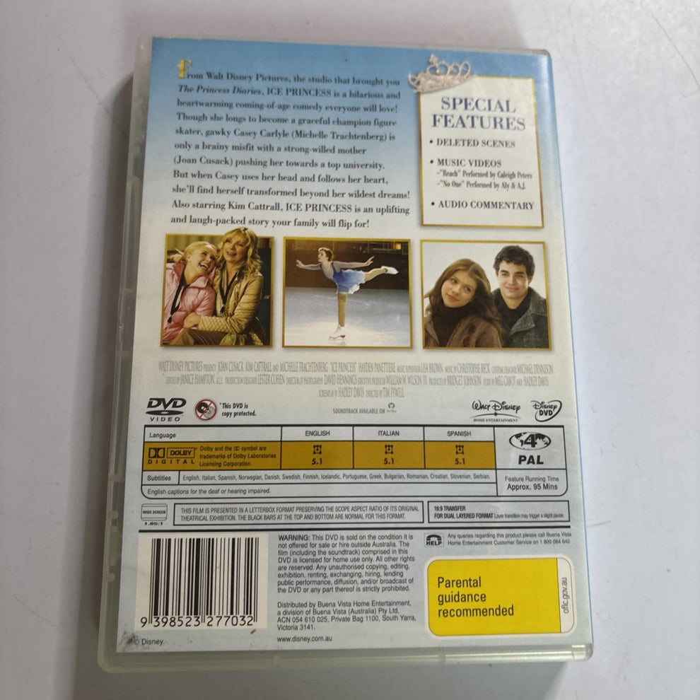 Ice Princess (DVD, 2005) Casey Carlyle Disney Region 4 – Retro Unit