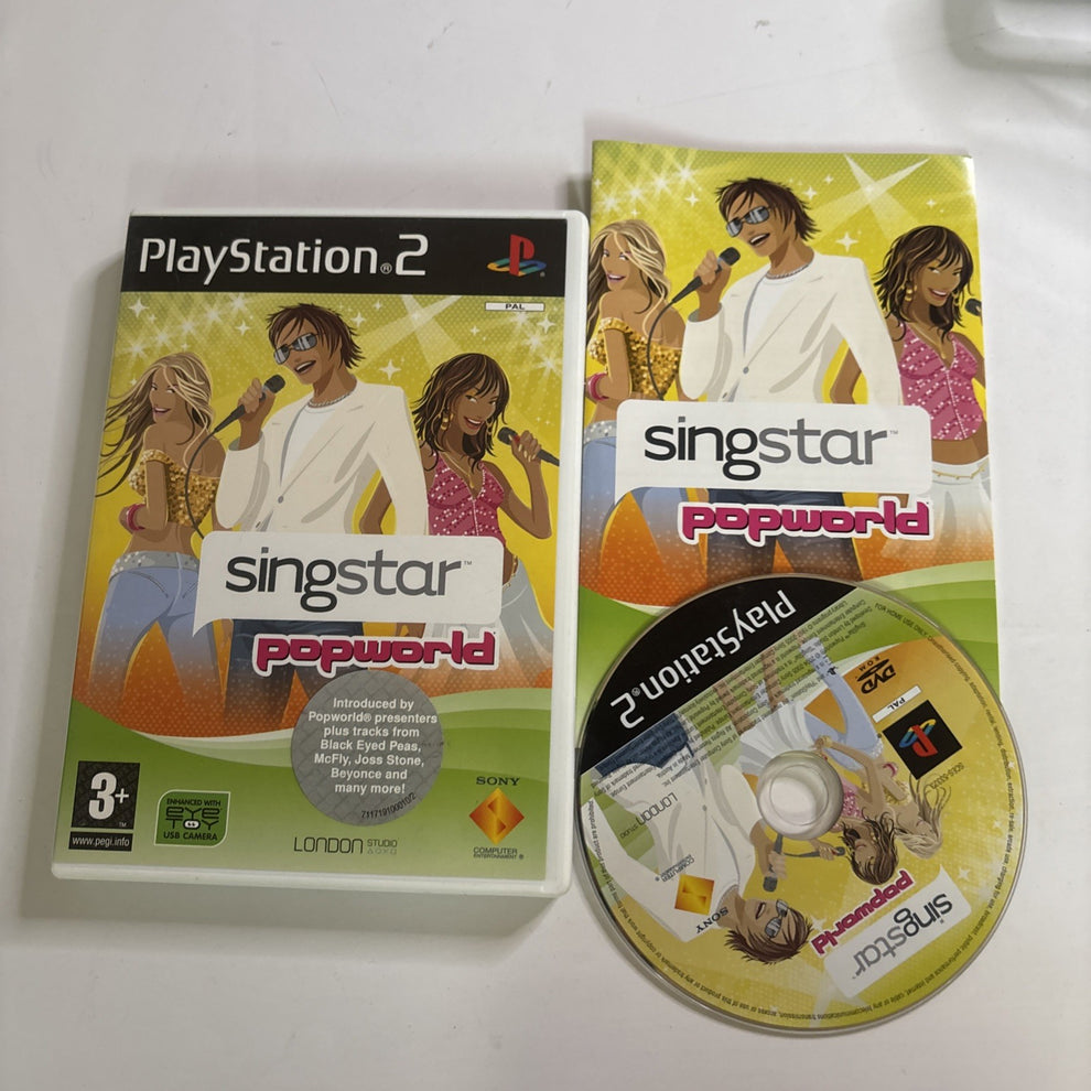 SingStar Popworld Sony Playstation 2 PS2 Manual PAL – Retro Unit