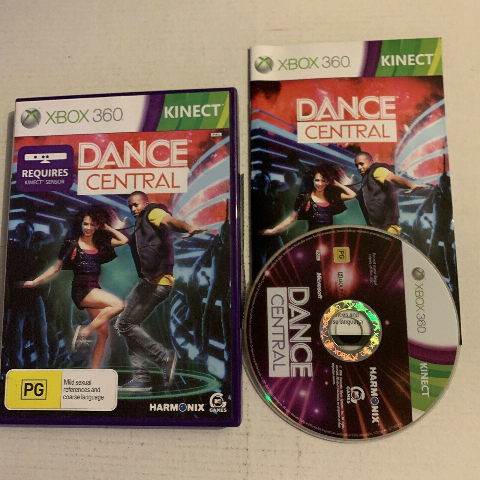 Dance Central Xbox 360 Pal Kinect Game complete with Manual – Retro Unit