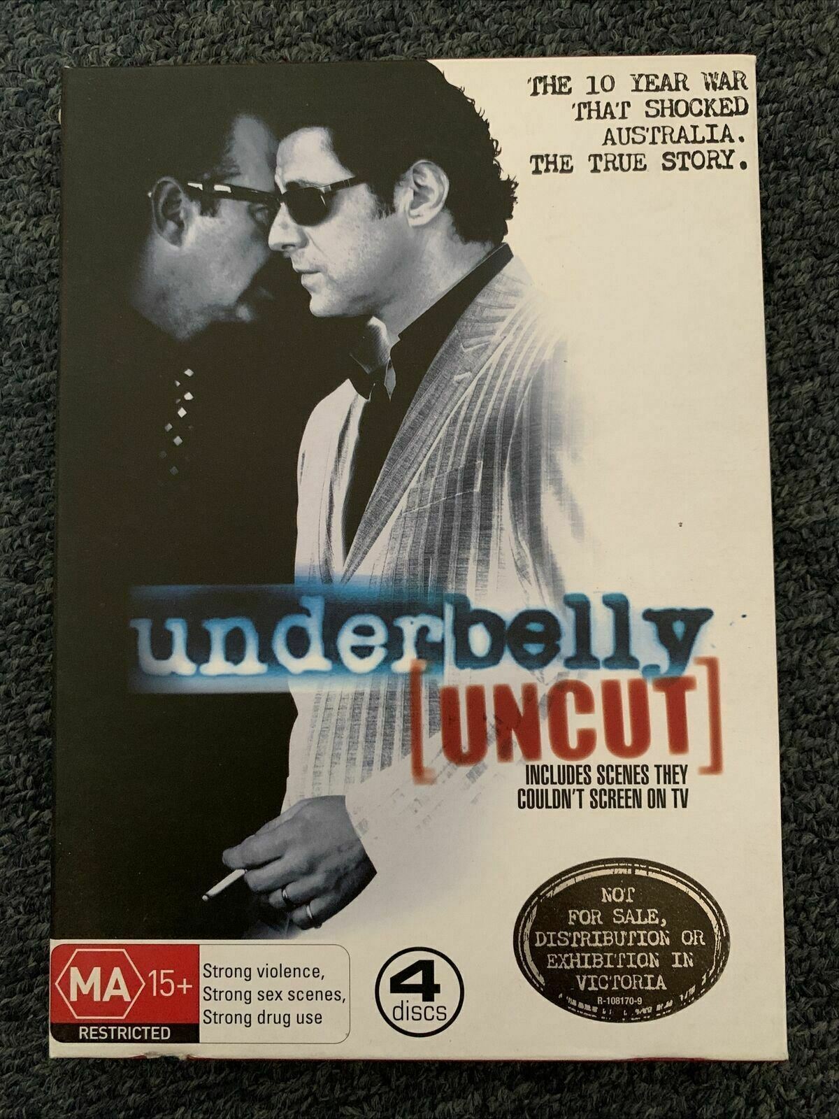 Underbelly- Uncut Edition (DVD, 2008, 4-Disc Set) Region 4 – Retro Unit