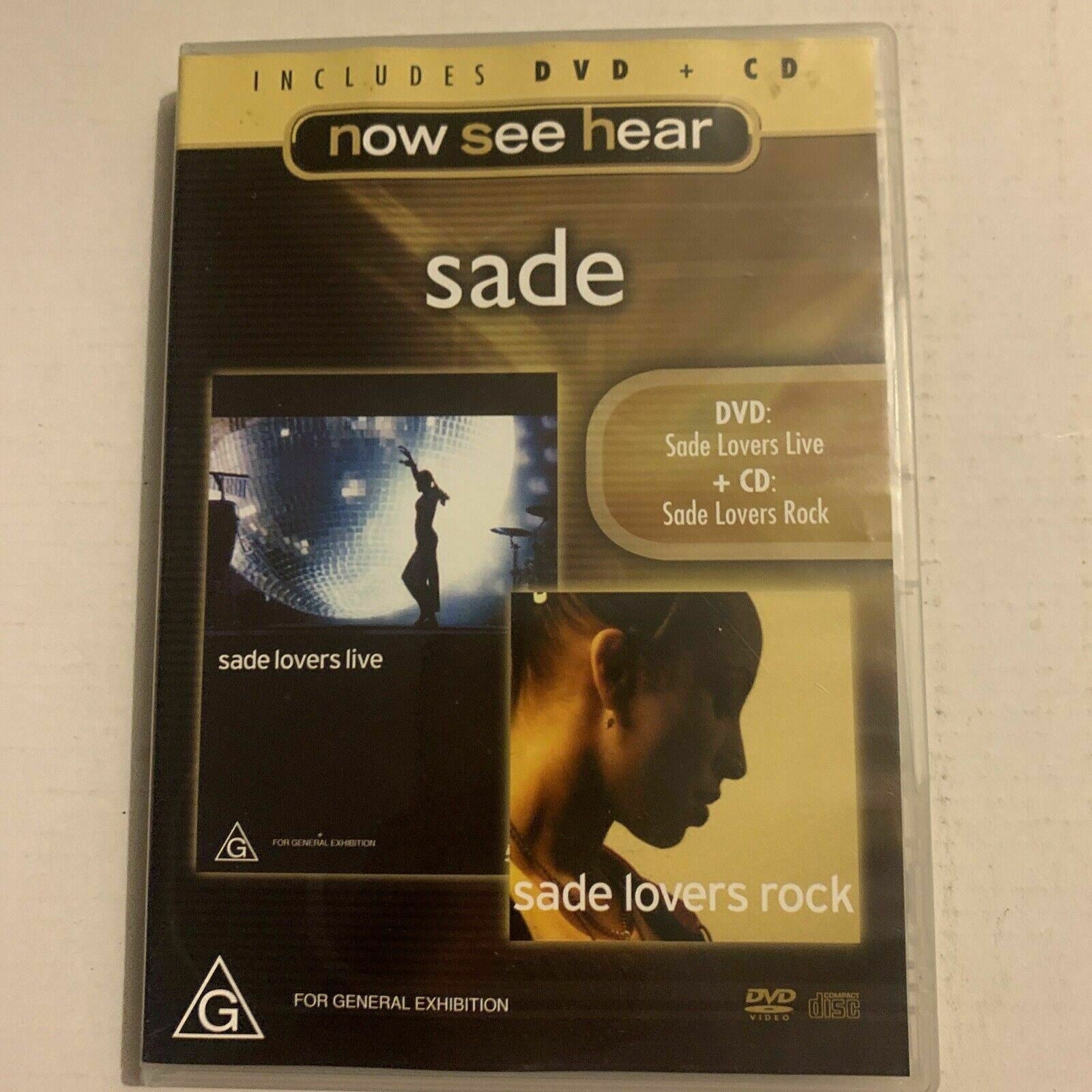 Sade DVD & Sade Lovers Live CD - Sade Lovers Rock. Region Free – Retro Unit