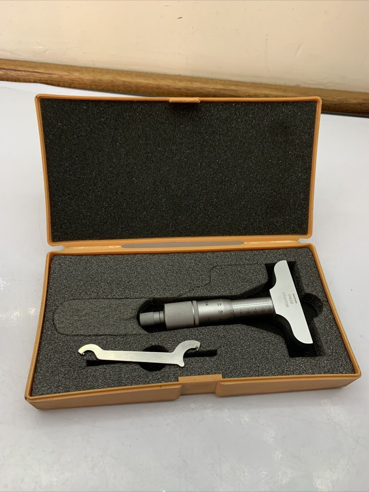 Mitutoyo Depth Micrometer 0-25mm x 0.01mm DMS60-25 Made in Japan ...