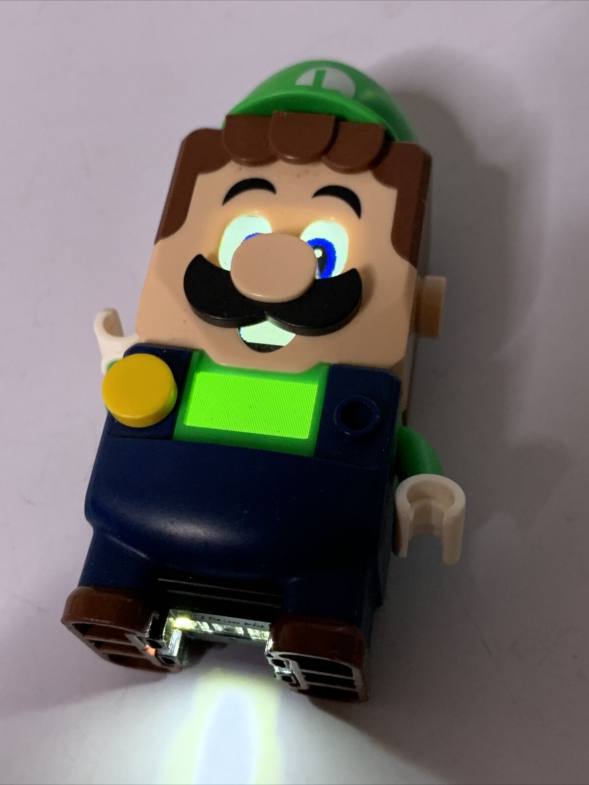 Luigi LEGO 71387 Super Mario Bros Figurine Lights Up Speaks Sounds ...