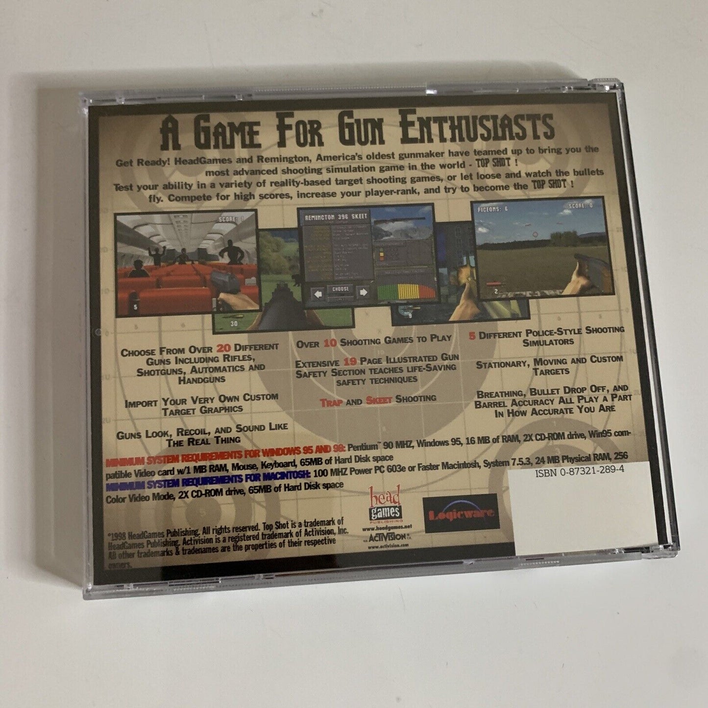 Remington Top Shot Interactive Target Shooting (PC, 1998) Activision ...