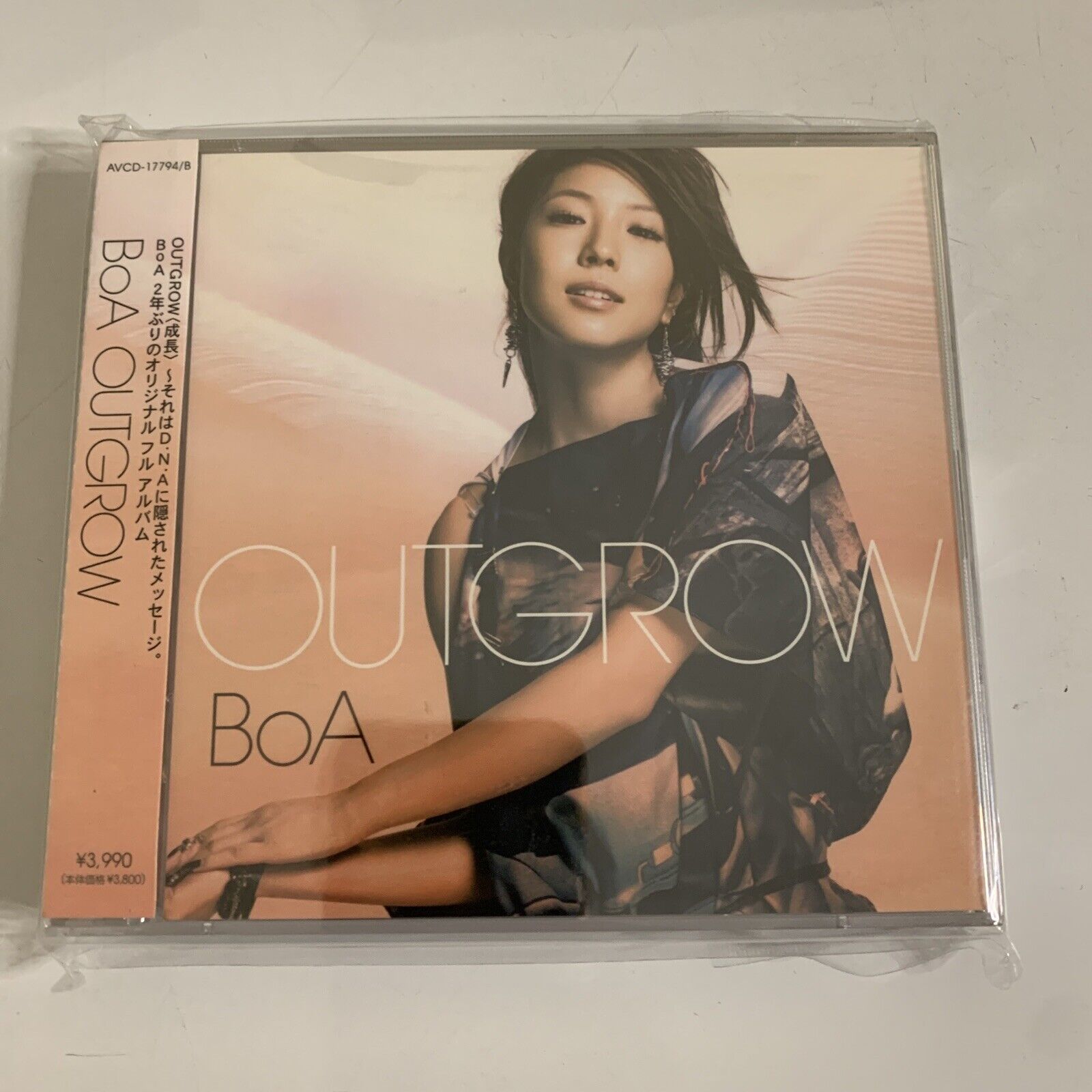 Out Grow by BoA (CD + DVD, 2006) Album Obi Japan AVCD-17794/B – Retro Unit
