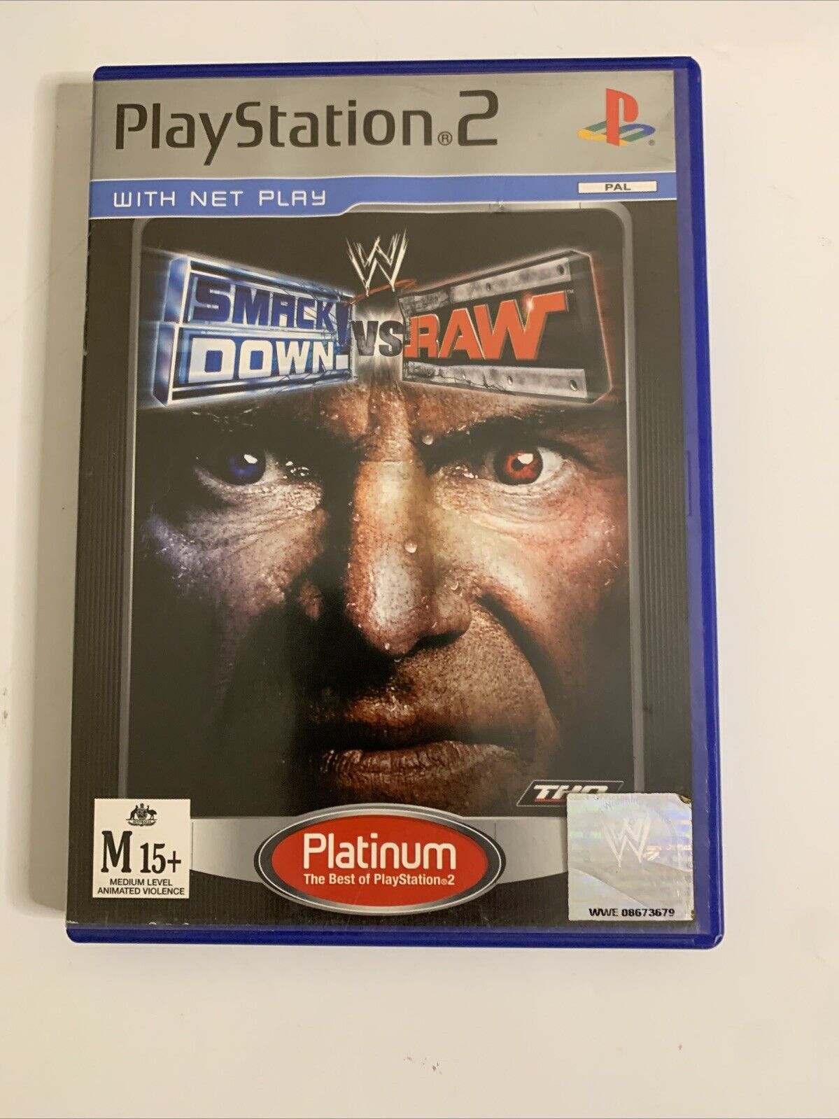 WWE SmackDown vs Raw Wrestling PS2 PlayStation 2 PAL 2005 Game Complet ...
