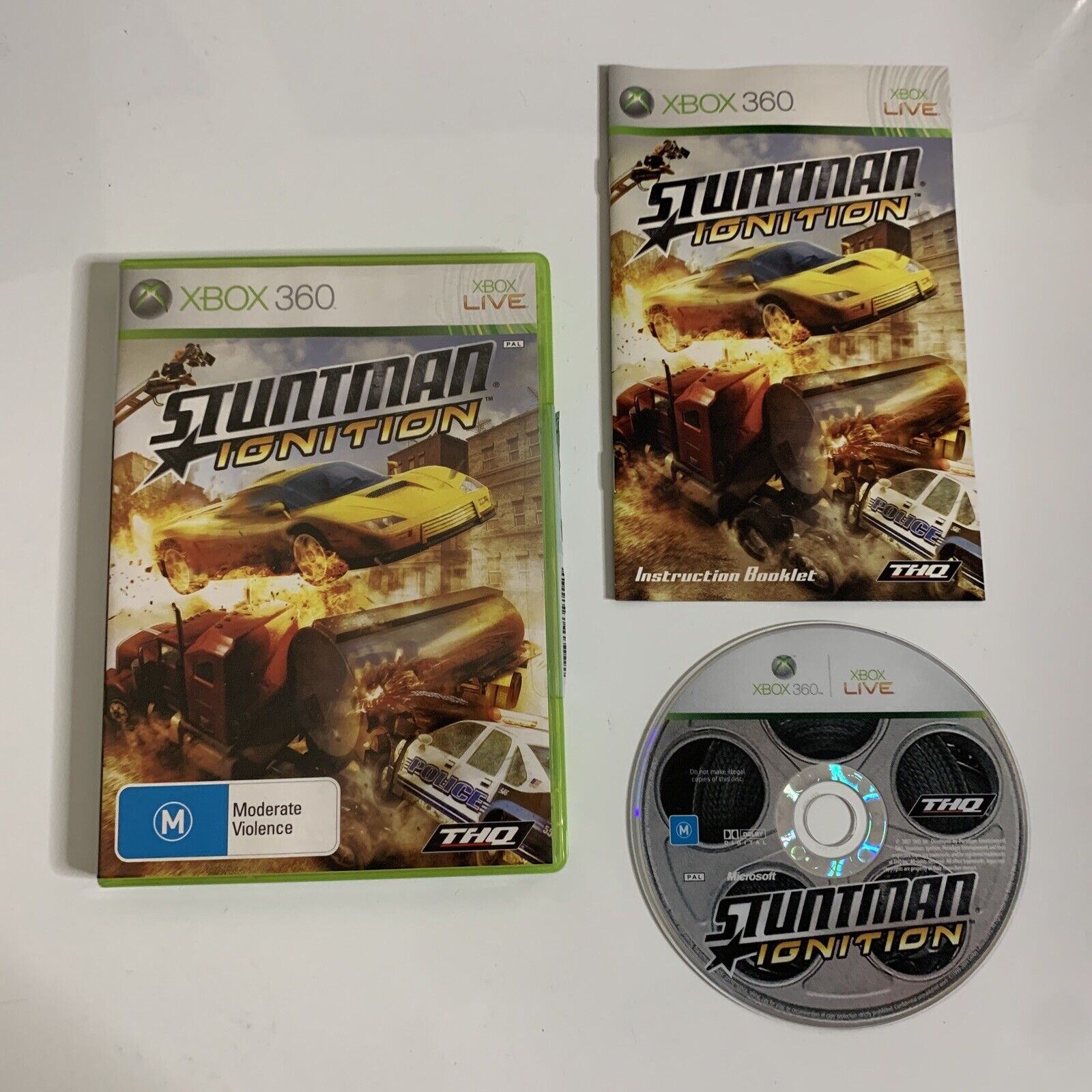 Stuntman Ignition Microsoft Xbox 360 PAL THQ 2006 Racing Game Complete ...
