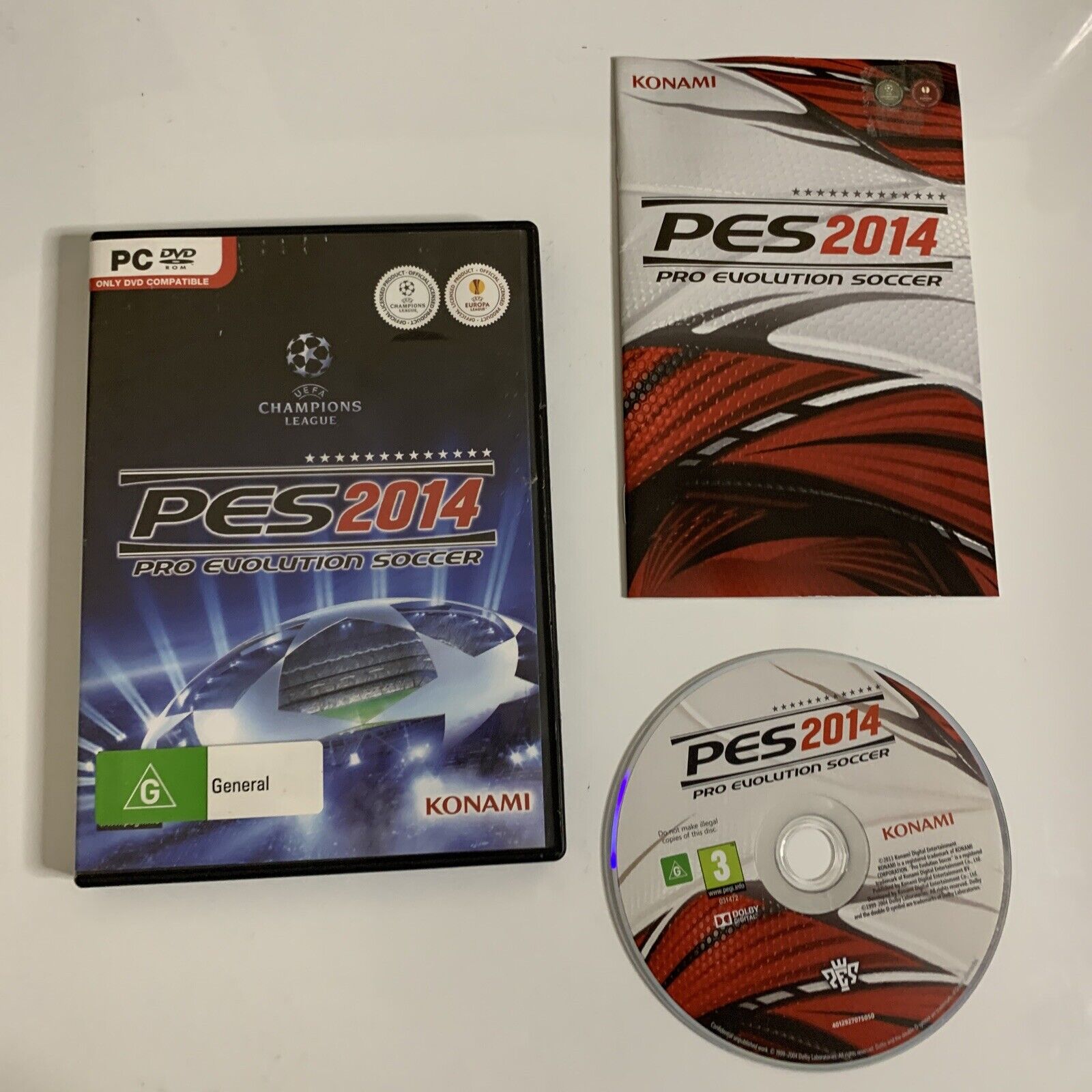 PES 2014 Pro Evolution Soccer PC Windows Konami Game Complete – Retro Unit