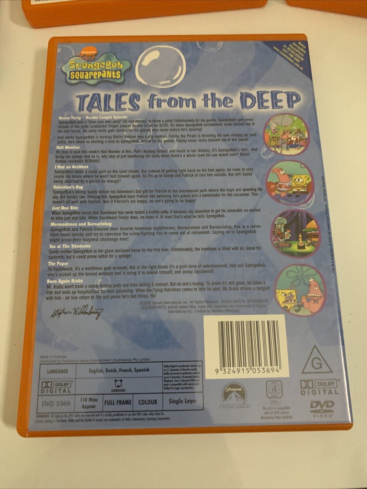 SpongeBob SquarePants Exposed Boxset (DVD, 4-Disc, 2009) Region 4 ...