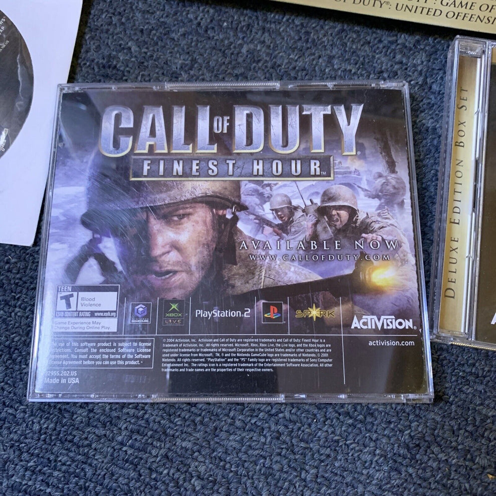 Call Of Duty Deluxe Edition Box Set *Missing 2 CD – Retro Unit