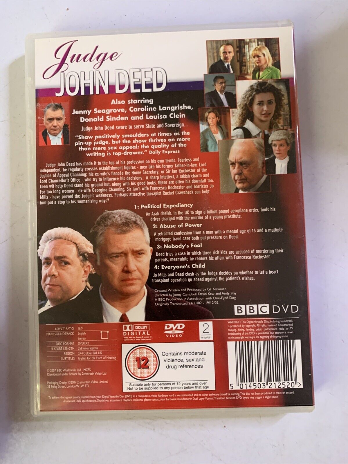Judge John Deed - Series 2 (DVD, 2002, 2-Disc) BBC Region 4 – Retro Unit