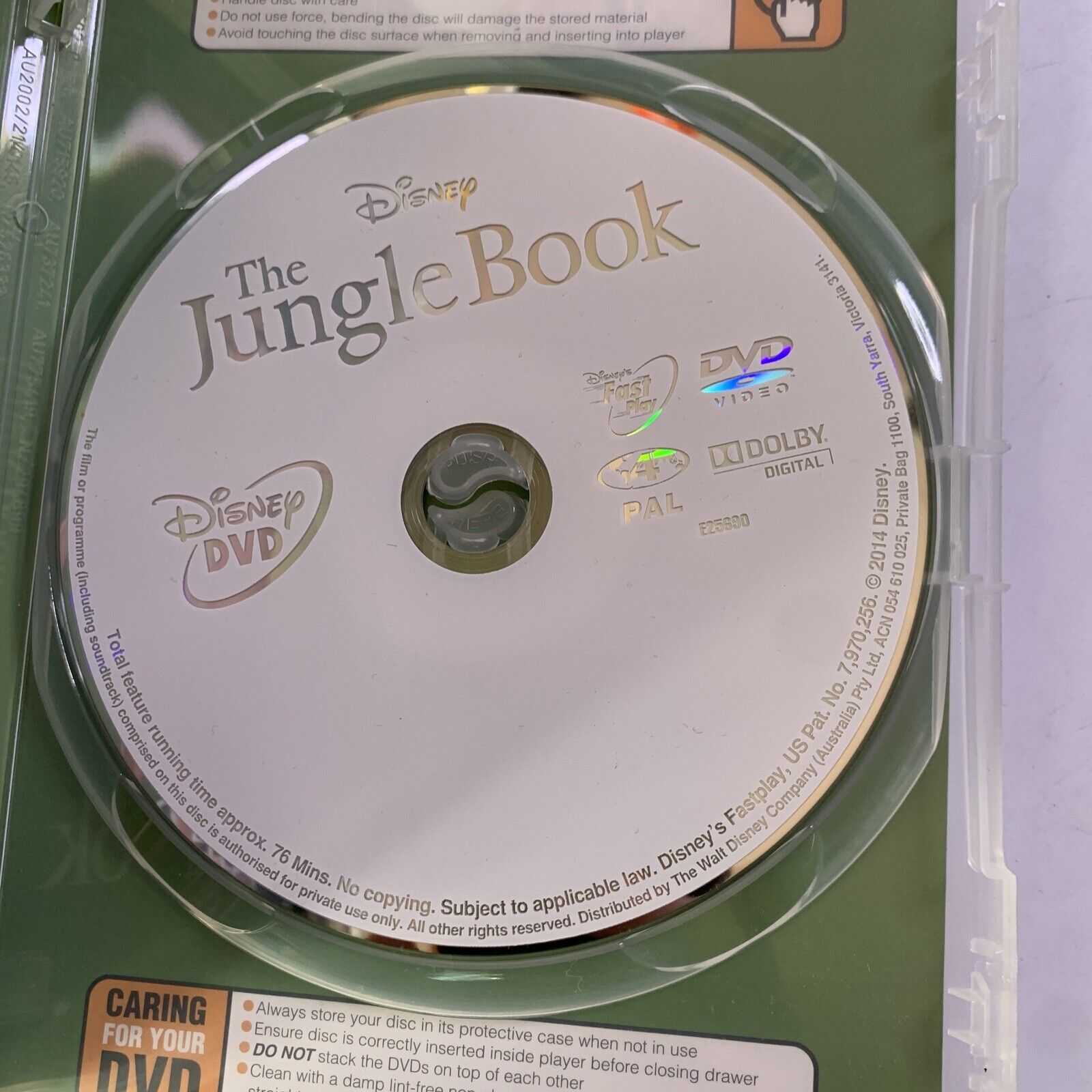 The Jungle Book (DVD, 1967) Disney Classics Animated Film Region 4 ...