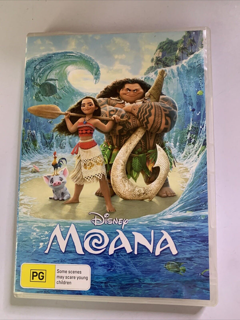 Moana (DVD, 2016) Disney Animated Film Region 4 – Retro Unit