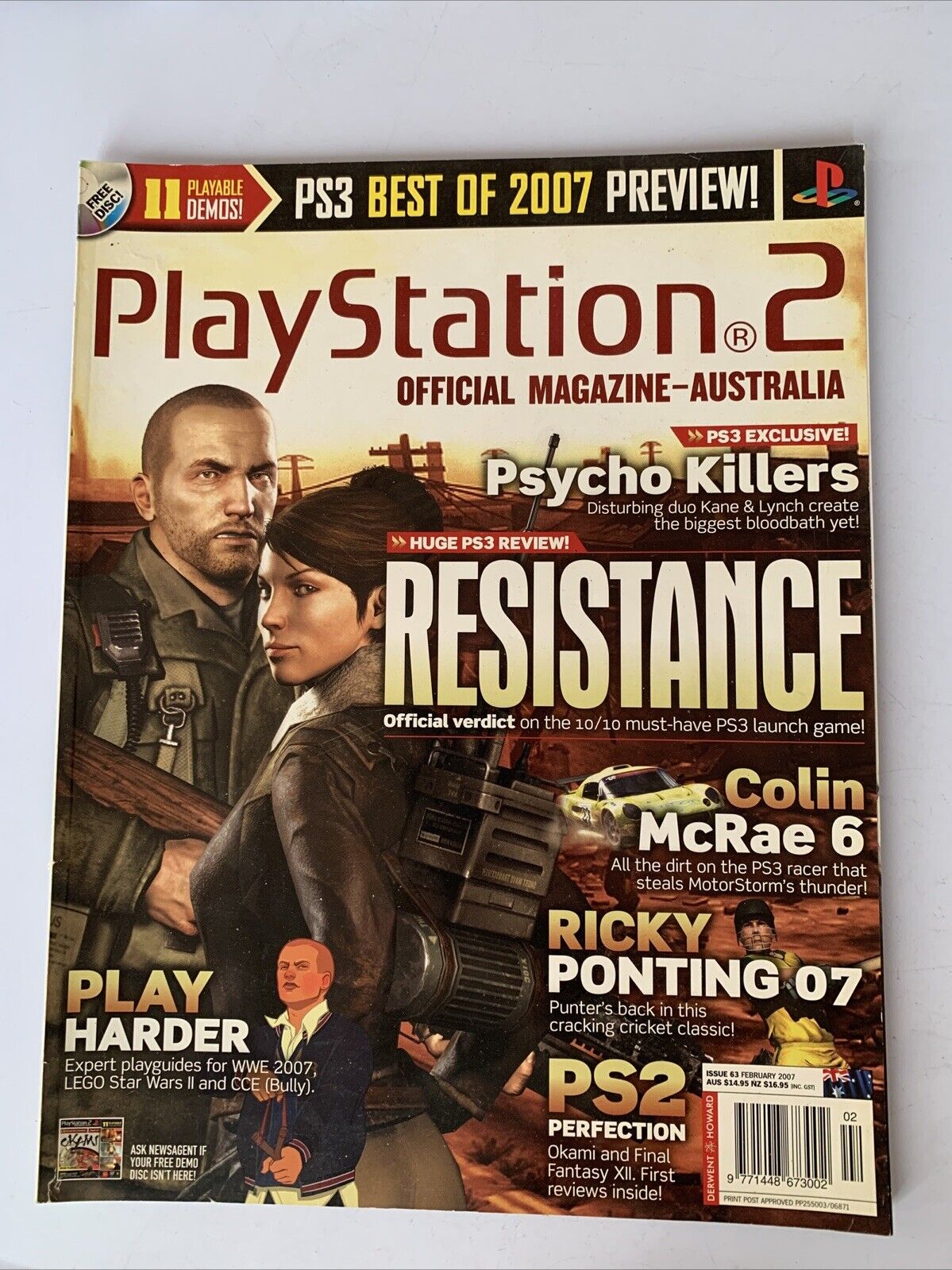PlayStation 2 Official Magazine Feb 2007 Aus Resistance Okami Final Fa ...