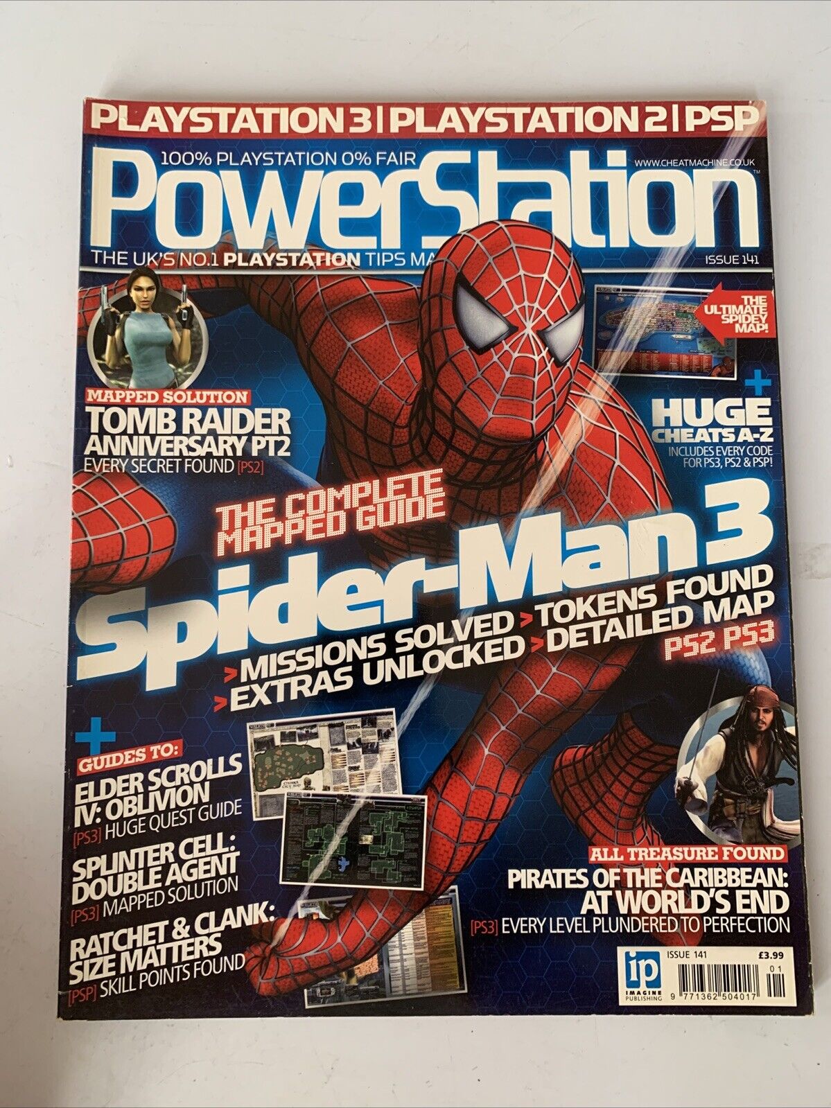Power Station Magazine Issue 141 2007 Spider-Man 3 Tomb Raider Anniver ...