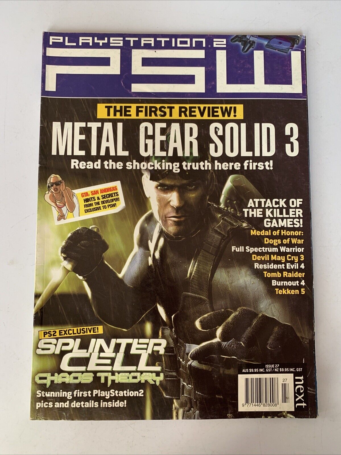 PlayStation 2 PSW Magazine Issue 27 2004 Metal Gear Solid 3 Splinter C ...