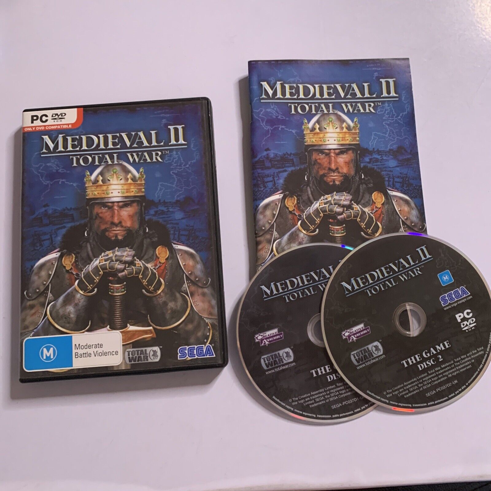 Medieval II Total War PC DVD Windows Strategy SEGA 2006 Game Complete ...