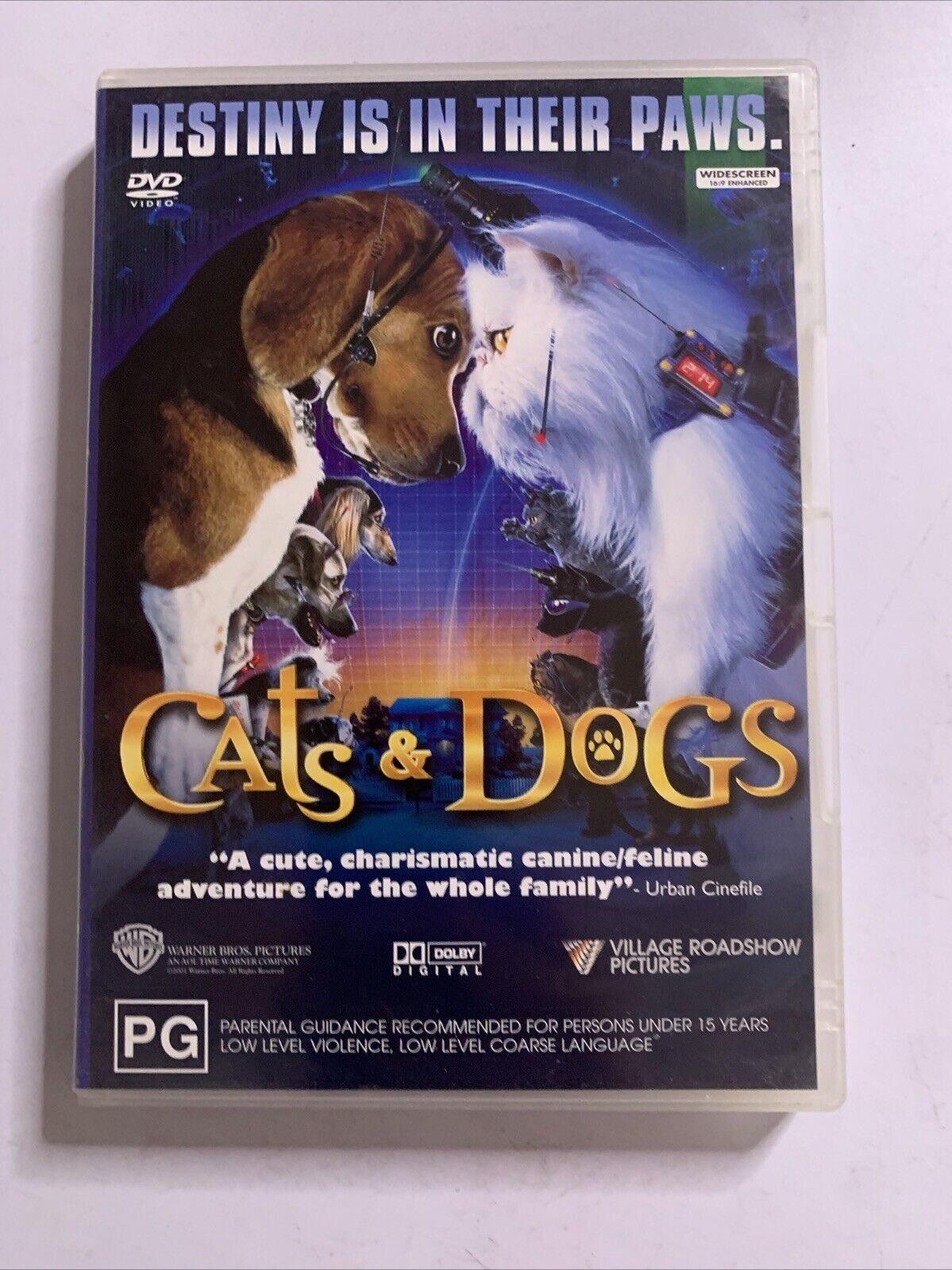 Cats & Dogs (DVD, 2001) Animated Movie Region 4 – Retro Unit