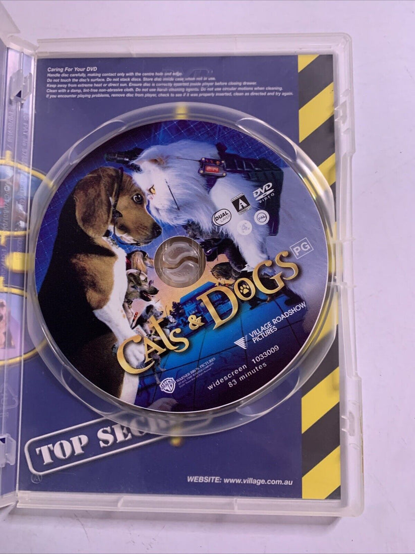 Cats & Dogs (DVD, 2001) Animated Movie Region 4 – Retro Unit