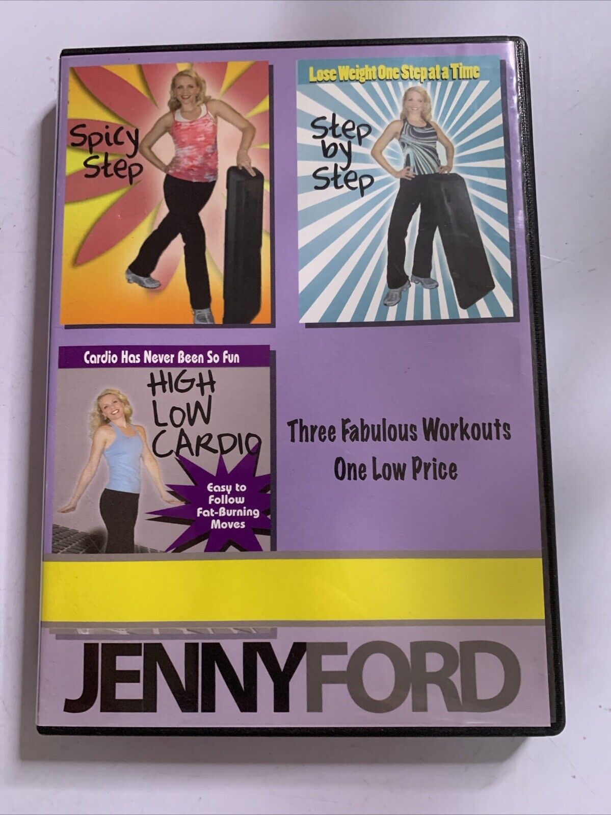 Jenny Ford 3 Fabulous Workouts : High Low Cardio, Step by Step, Spicy ...
